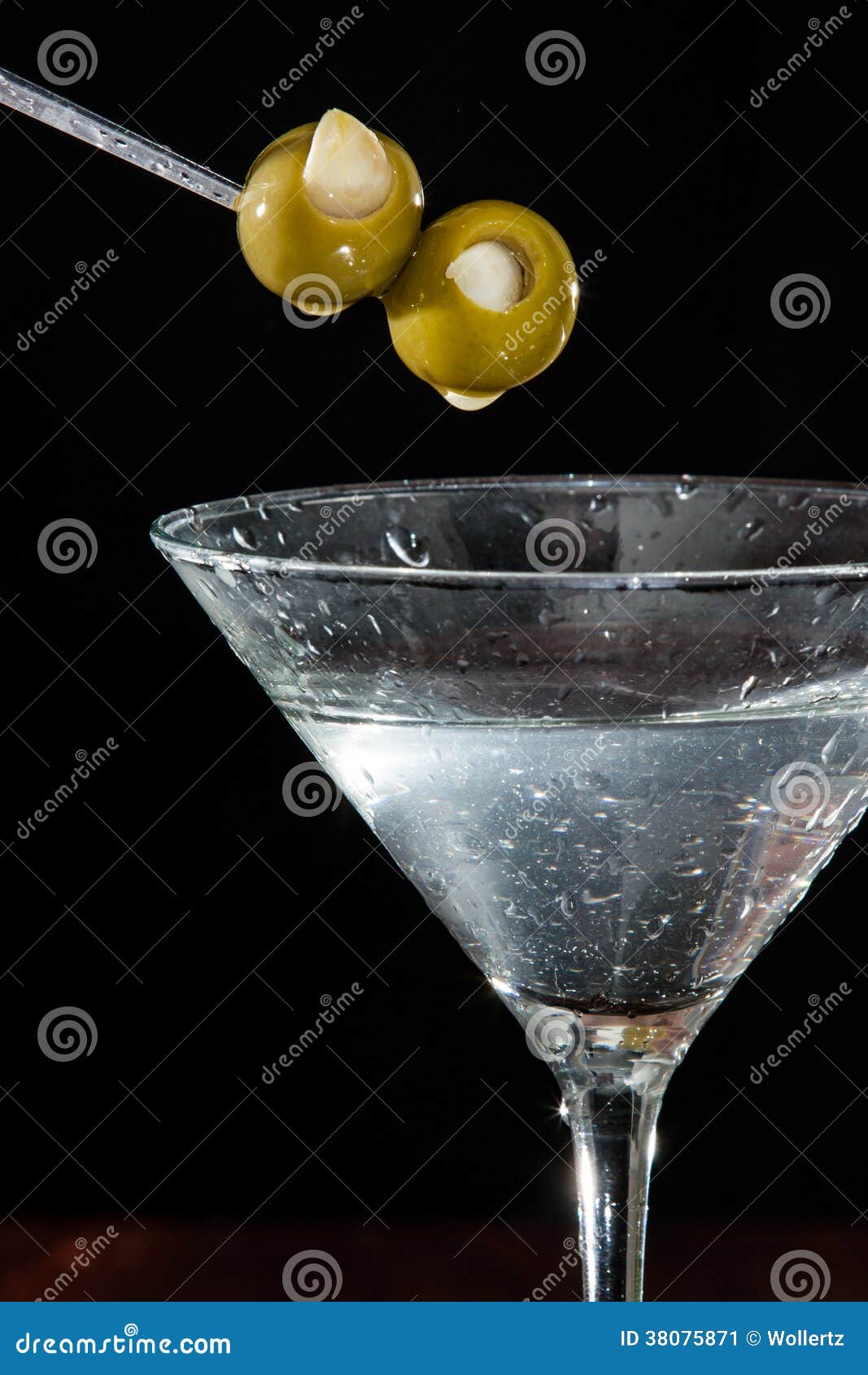 Martini with olives stock image. Image of clean, black - 38075871