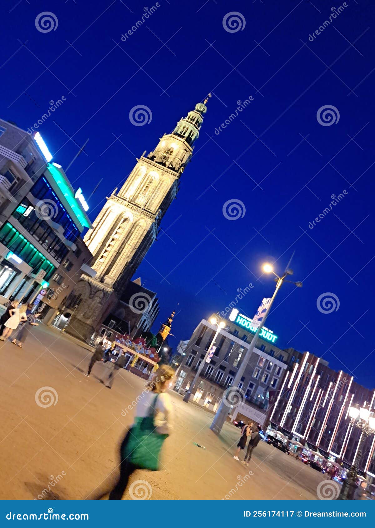 Martini Tower in Groningen editorial photography. Image of tower ...