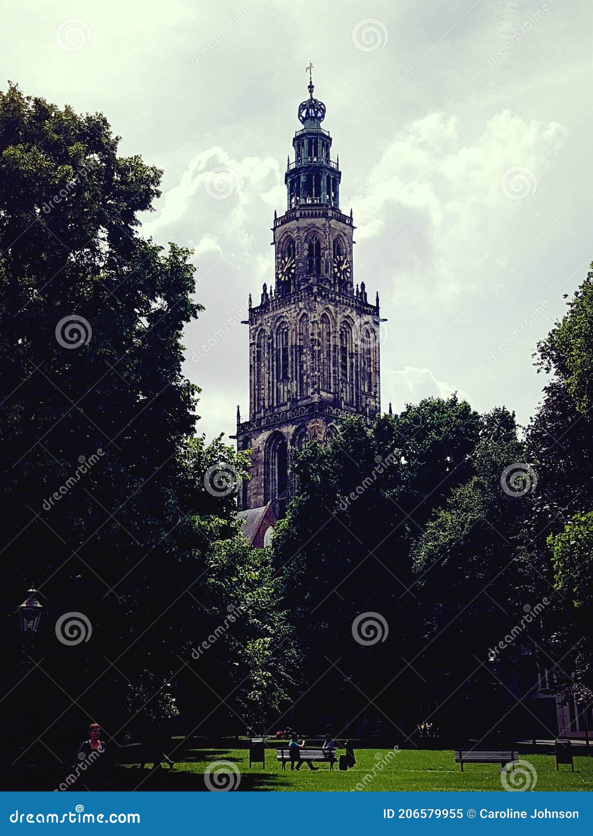 Martini Tower Groningen editorial image. Image of light - 206579955