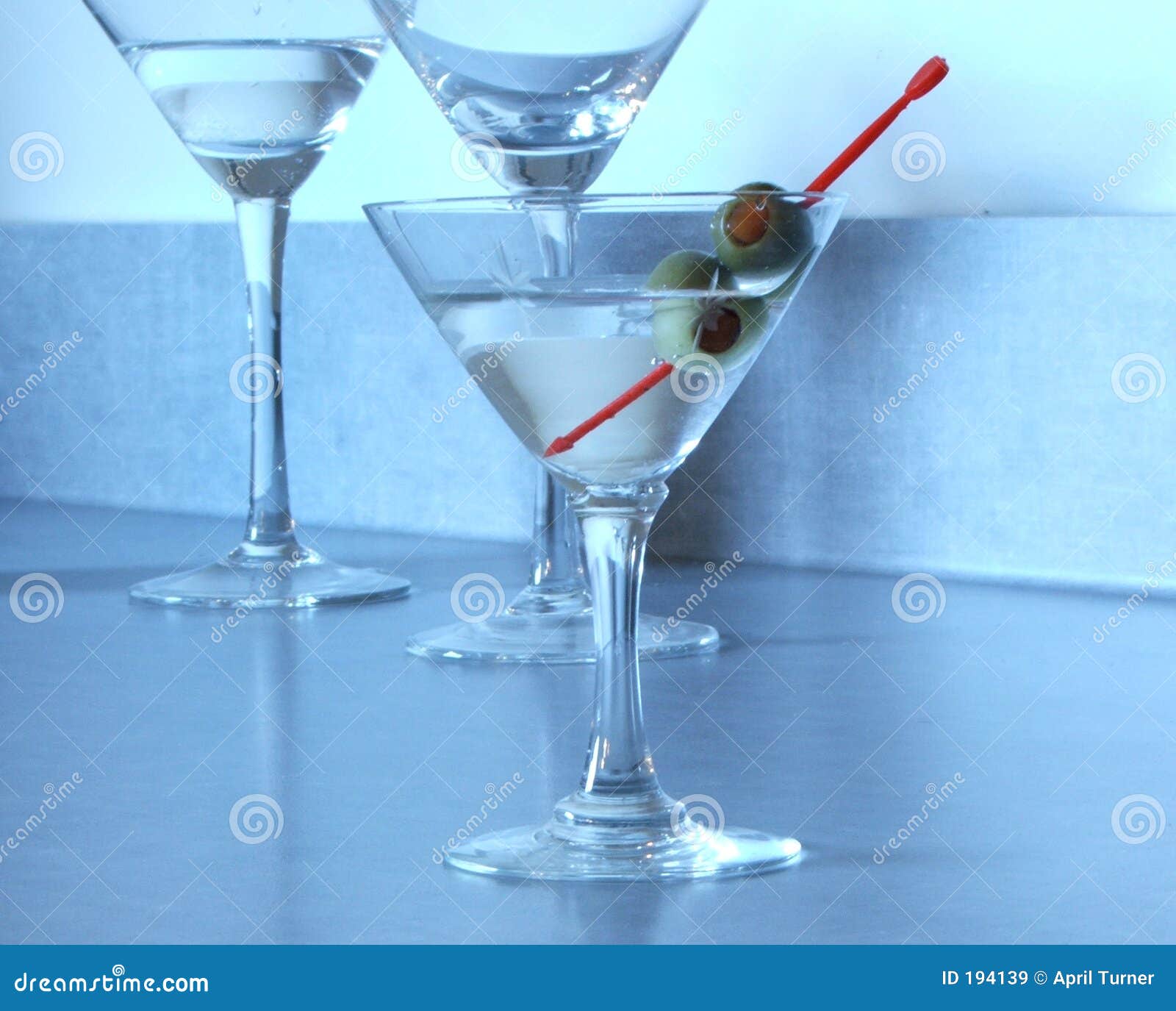Martini Trifecta stock image. Image of vintage, retro, liquor - 194139