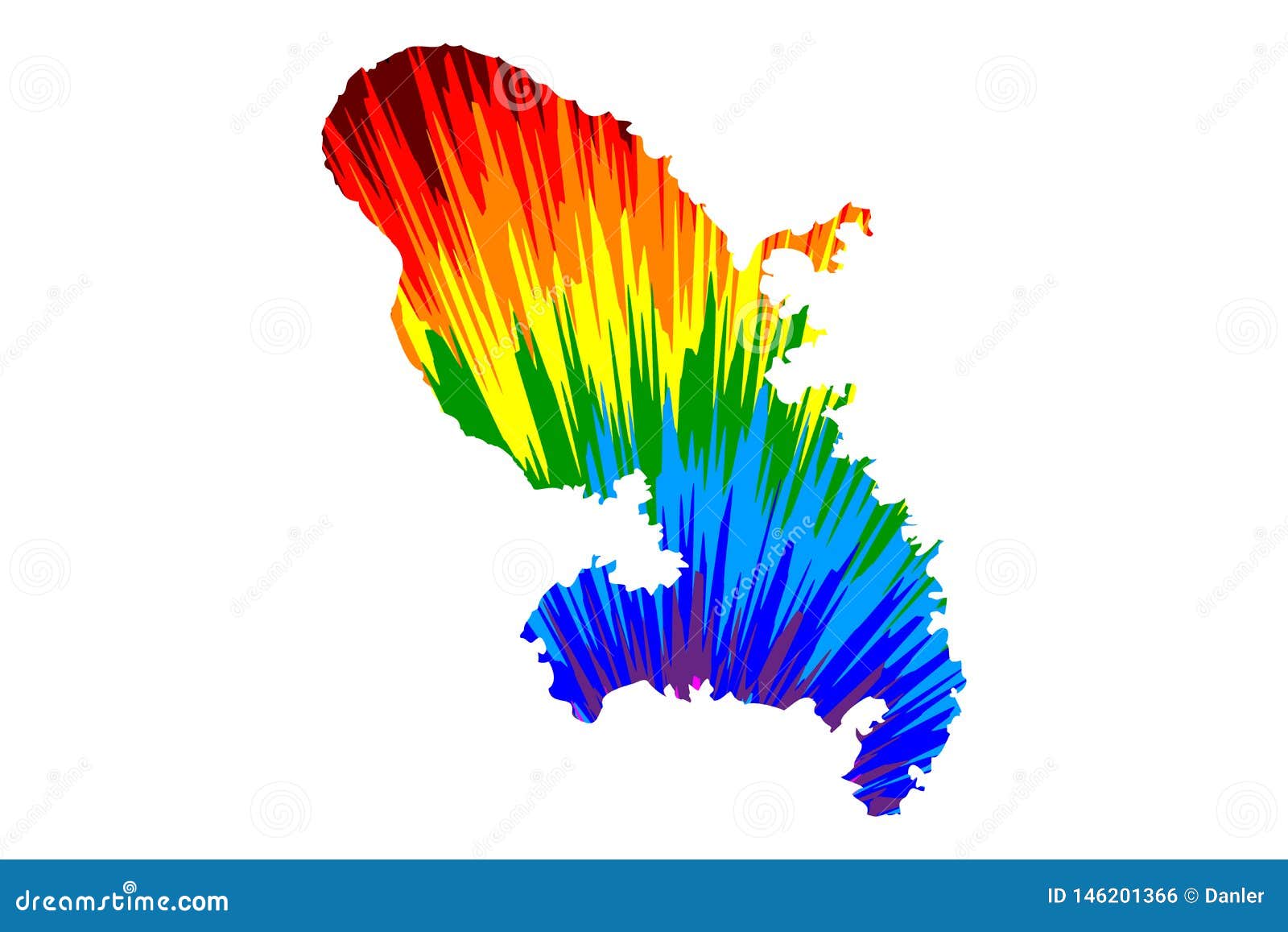 Martinique Map. Martinique Island Map. Black And White French Overseas ...