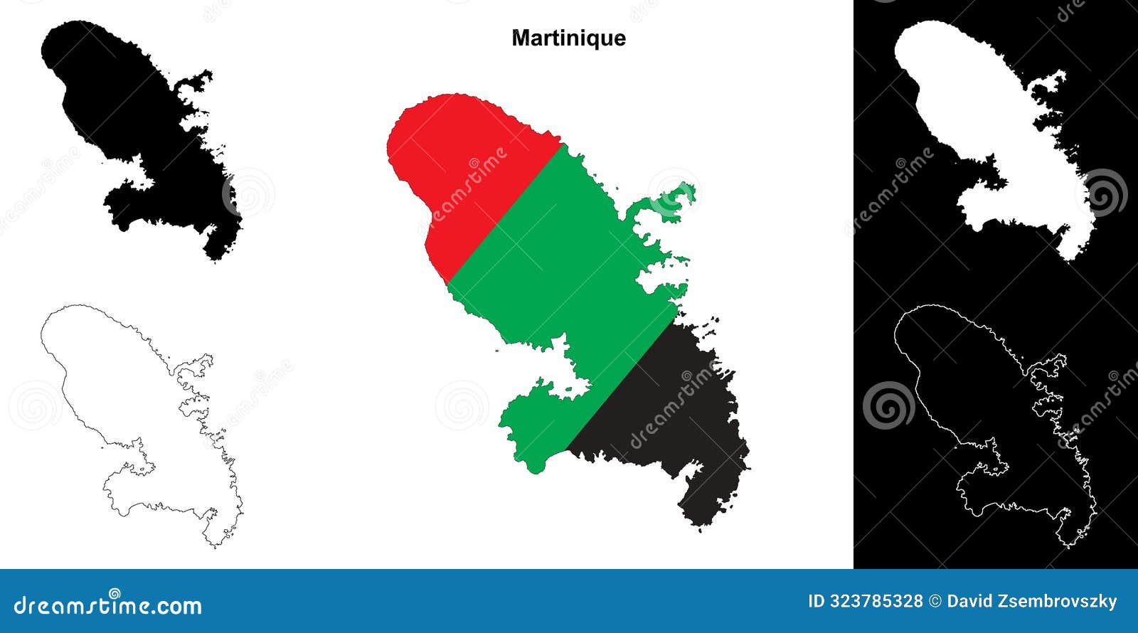 Martinique outline map stock illustration. Illustration of detailed ... Martinique outline map stock illustration. Illustration of detailed ...