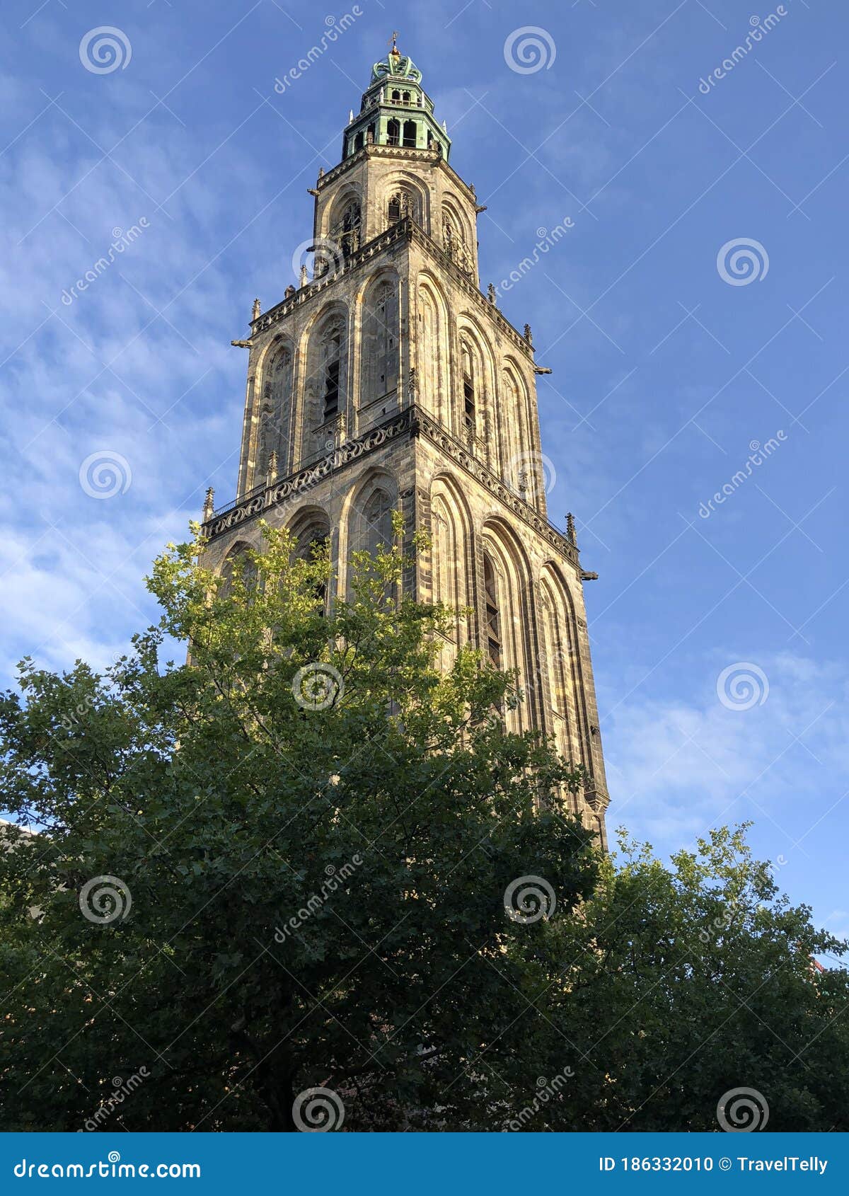 Martinitoren in Groningen editorial image. Image of martinitower ...
