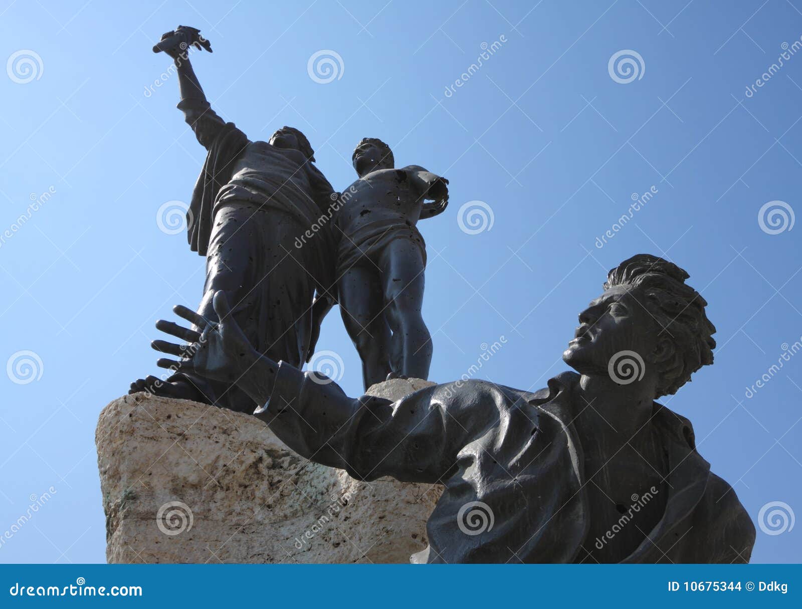 The Martyr S Statue (Beirut, Lebanon) Stock Photo - Image of monument ...