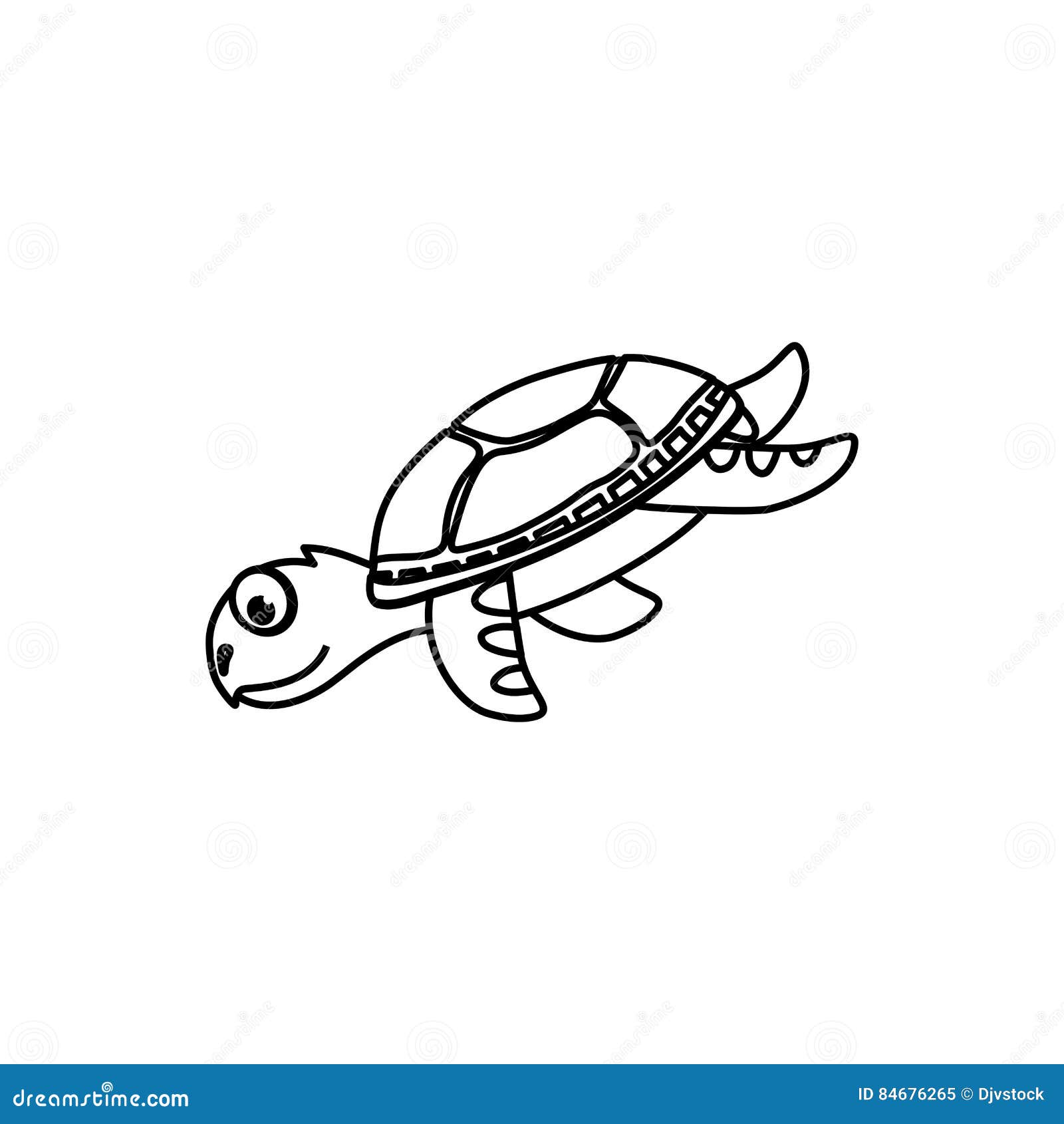 Marune turtle animal stock illustration. Illustration of animal - 84676265