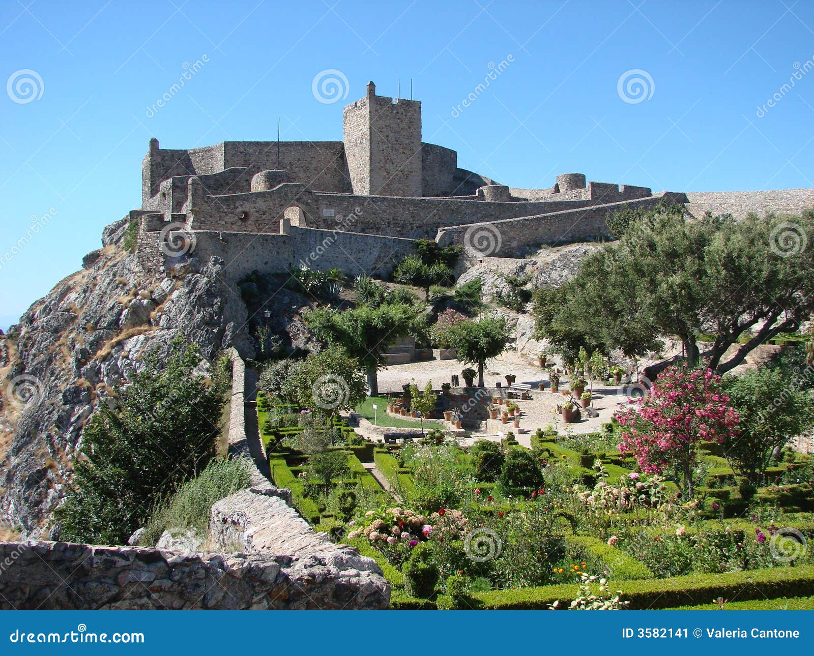 Marvao castle, Portugal stock image. Image of village - 3582141