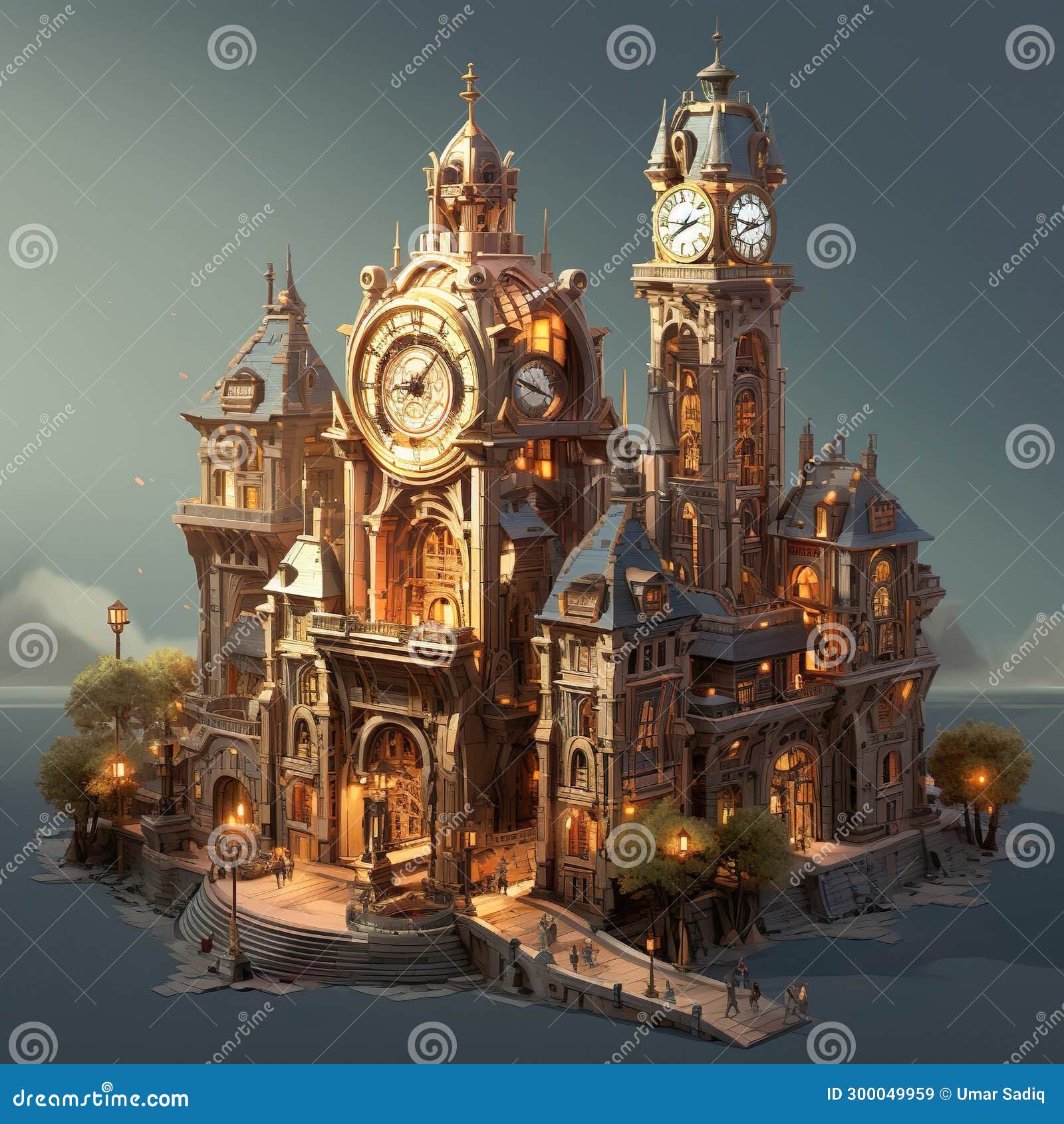 Clock Towers Architectural Landmarks with Intricate Clocks Blending ...
