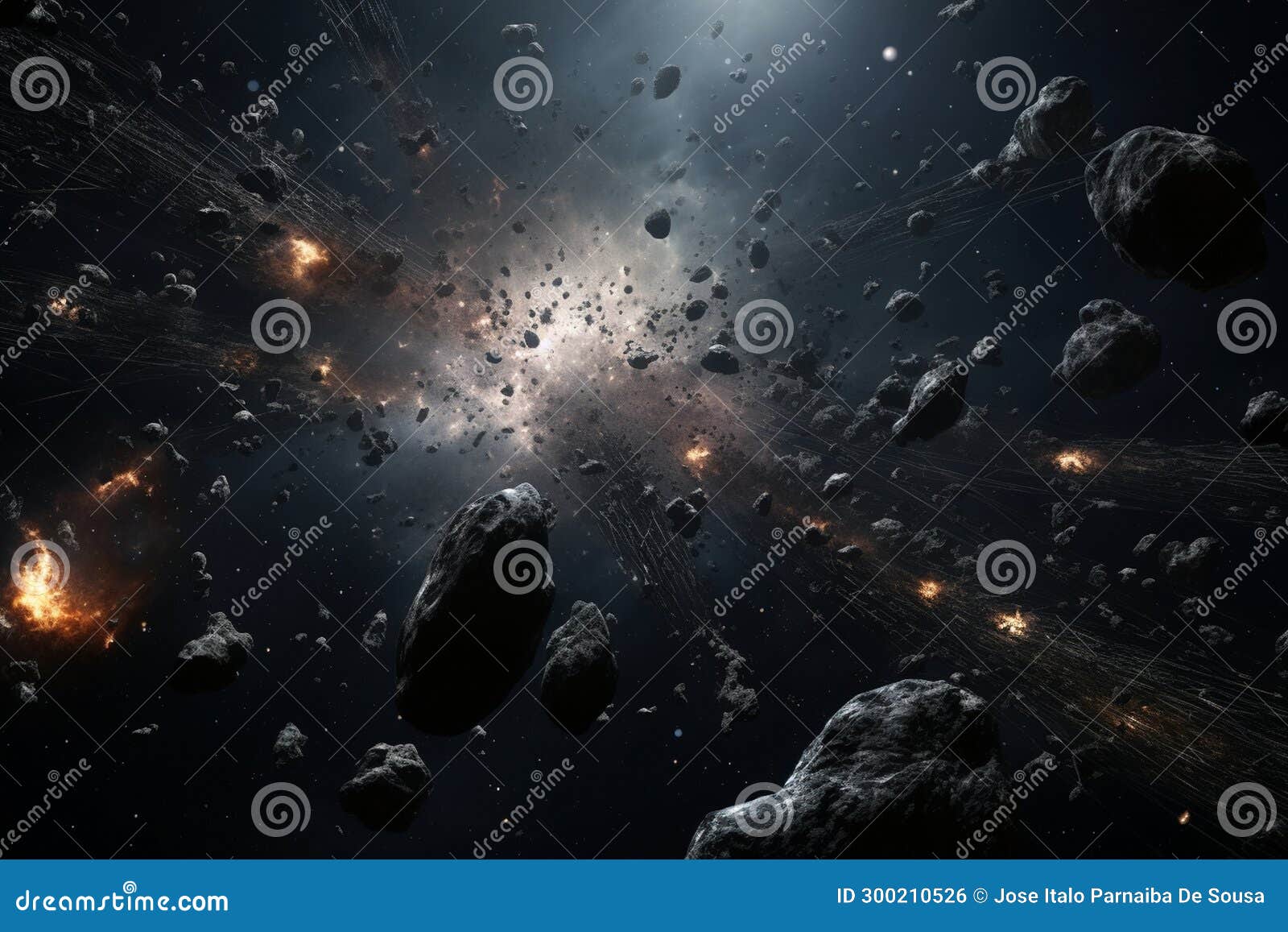Marvel at a Cosmic Migration As Spacecraft of Stock Illustration ...
