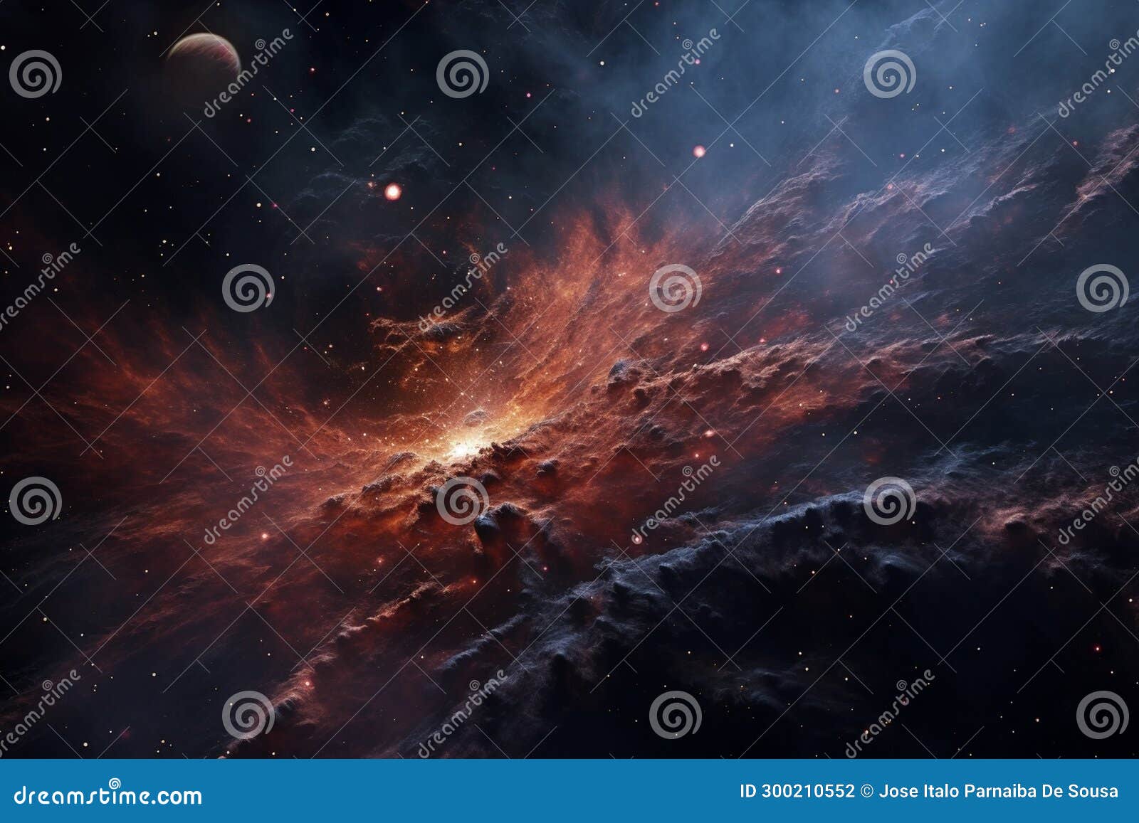 Marvel at a Cosmic Migration As Spacecraft of Stock Illustration ...