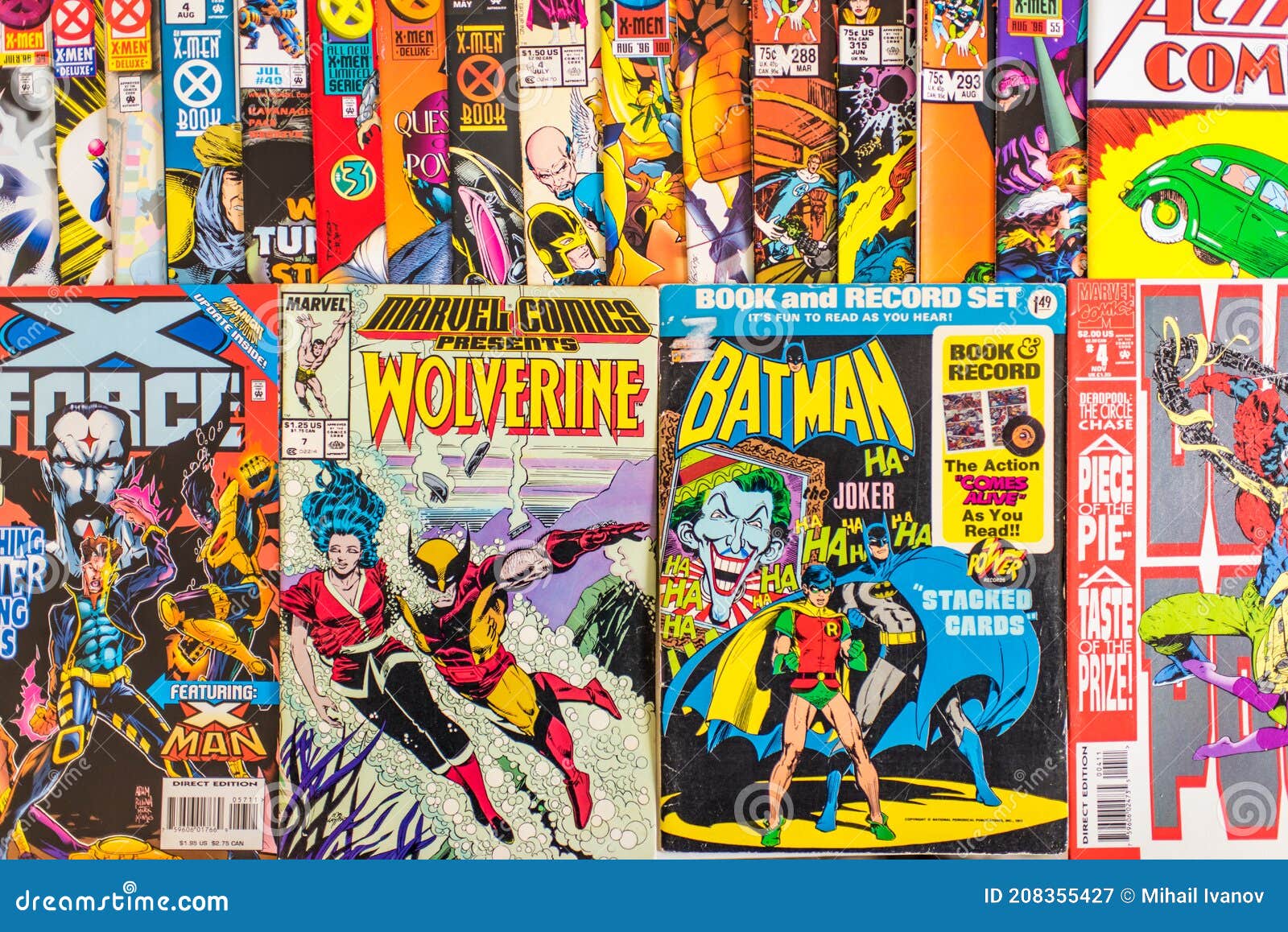 Marvel and DC Comic Book on Display at a Shop Editorial Photography ...