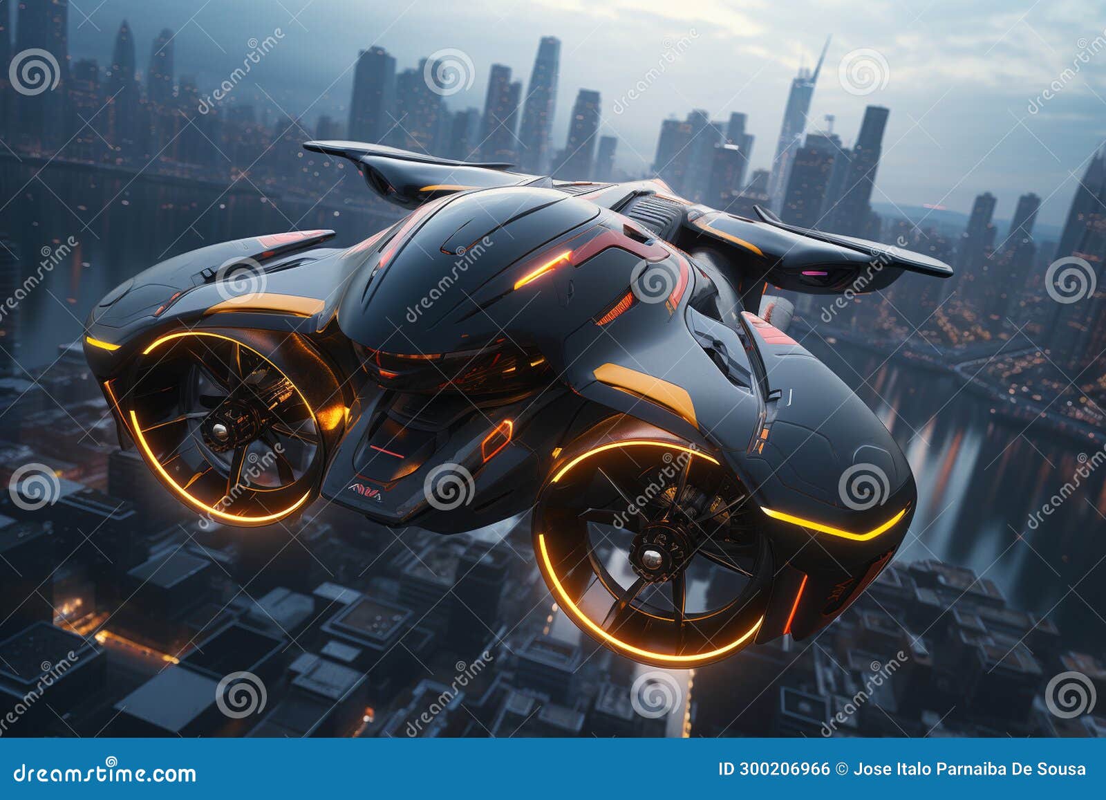 Marvel at a Futuristic Air Race Where Advanced Stock Illustration ...