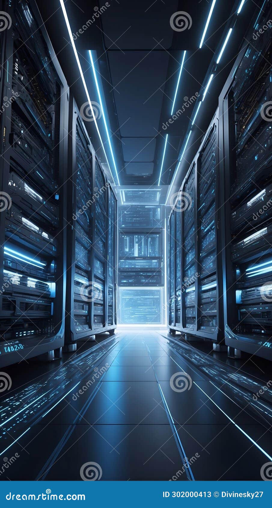 QuantumQuotient S Data Genesis: a 3D Marvel. AI Generate Stock Illustration - Illustration of ...