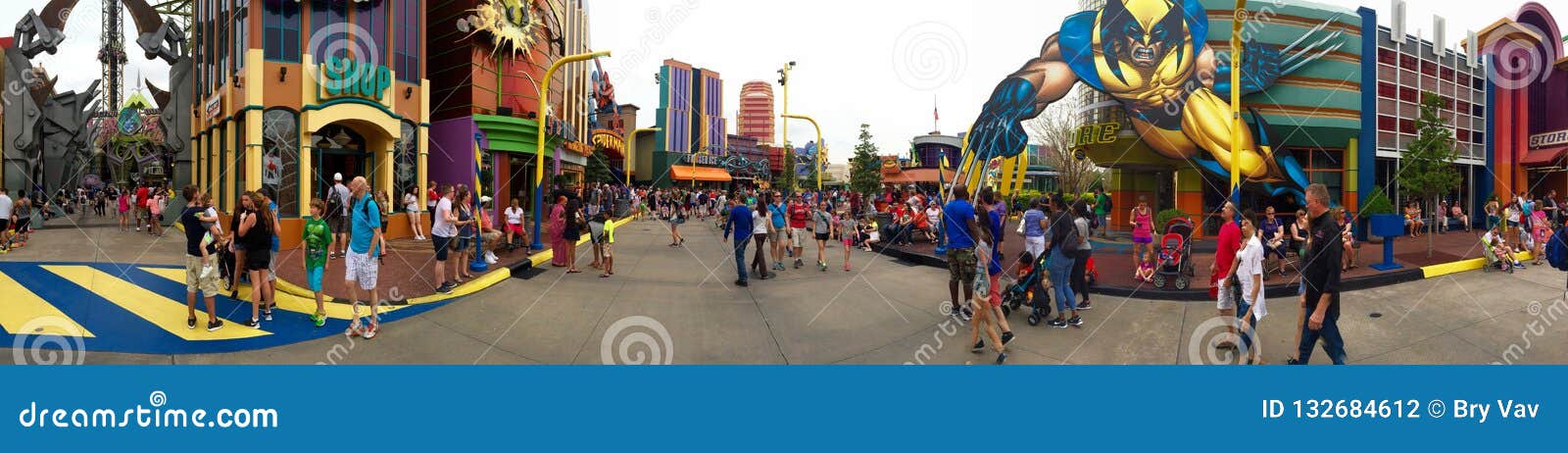 Marvel Land in Islands of Adventure Editorial Photography - Image of ...