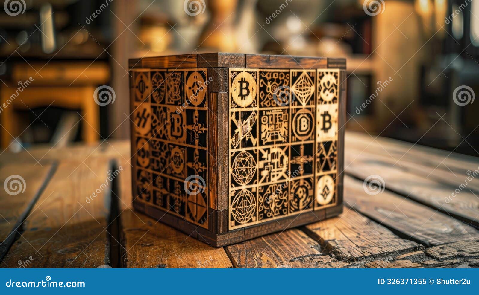 Marveling at the Intricacy of a Wooden Puzzle Box Adorned with ...