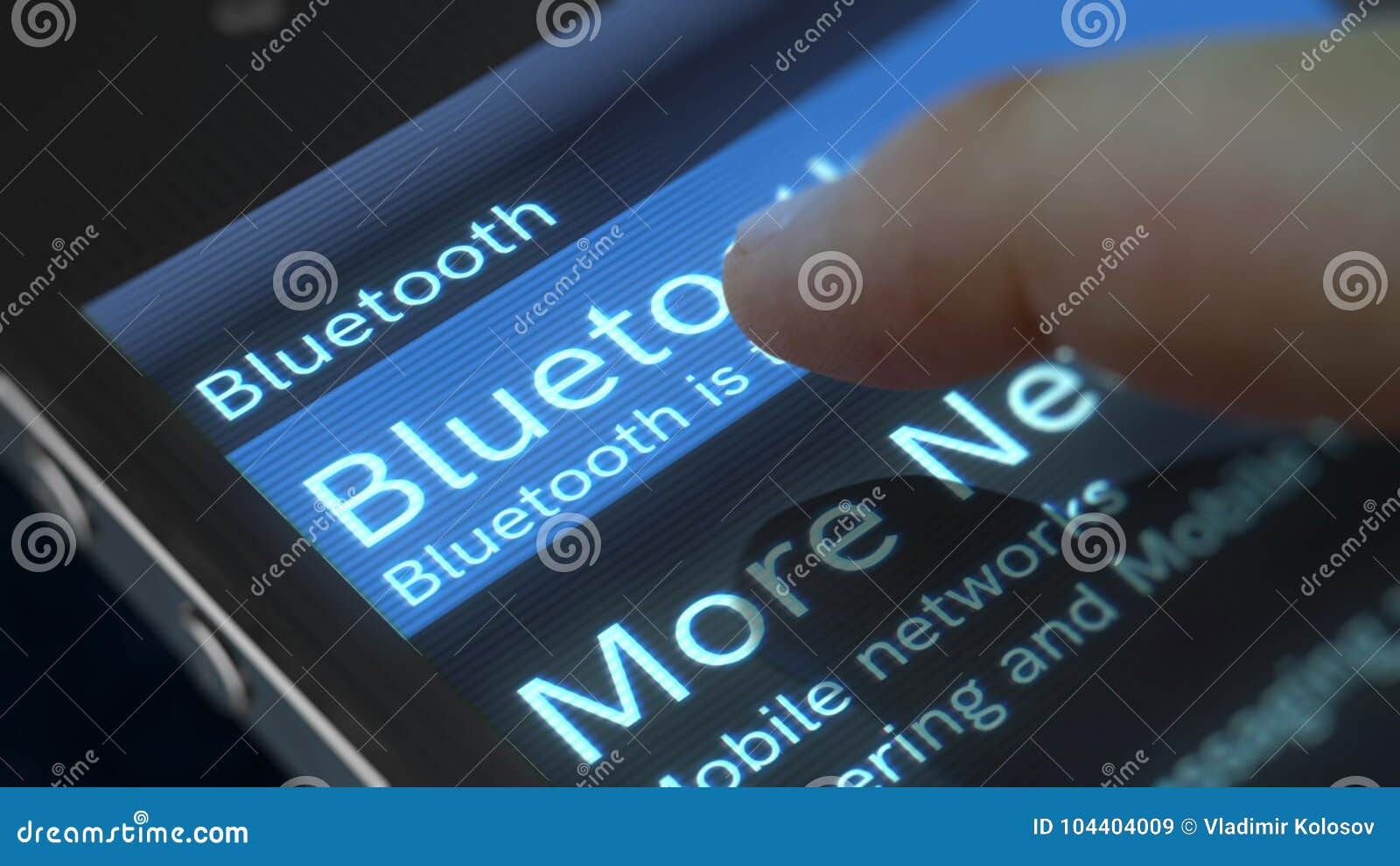 Mobile Phone Bluetooth Screen Illustration Stock Illustration ...