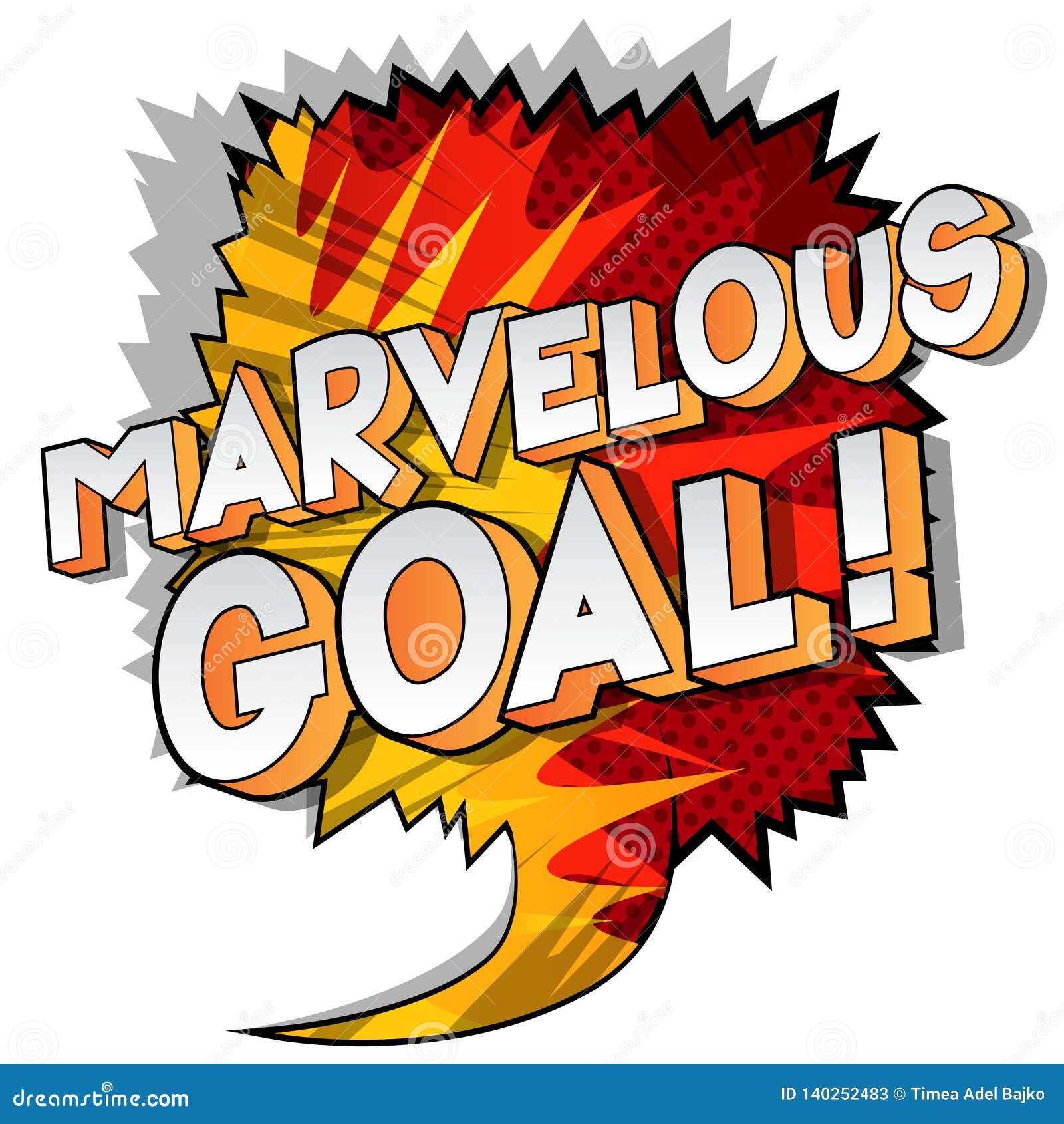 Marvelous Goal! - Comic Book Style Words. Stock Vector - Illustration ...