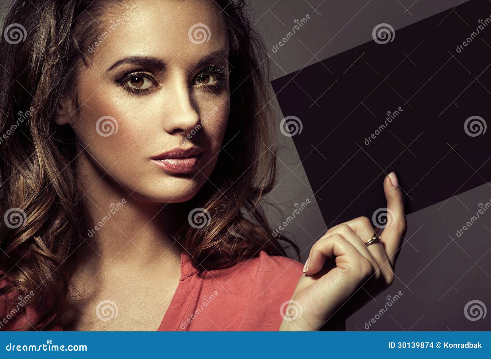 Marvelous Lady with Perfect Make-up Stock Photo - Image of natural ...
