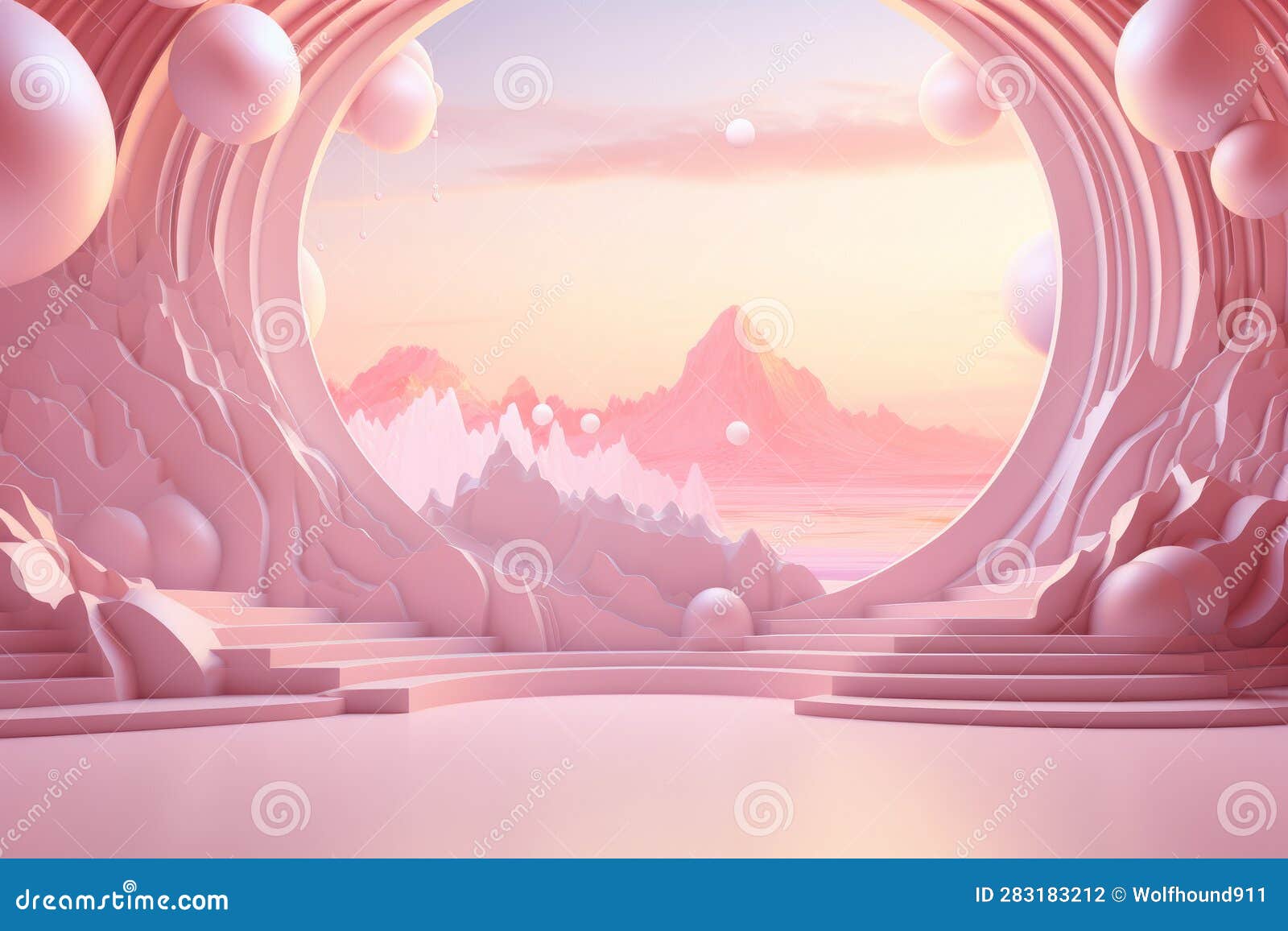 Marvelous Landing for Creative Designer Background. AI Generated Stock ...