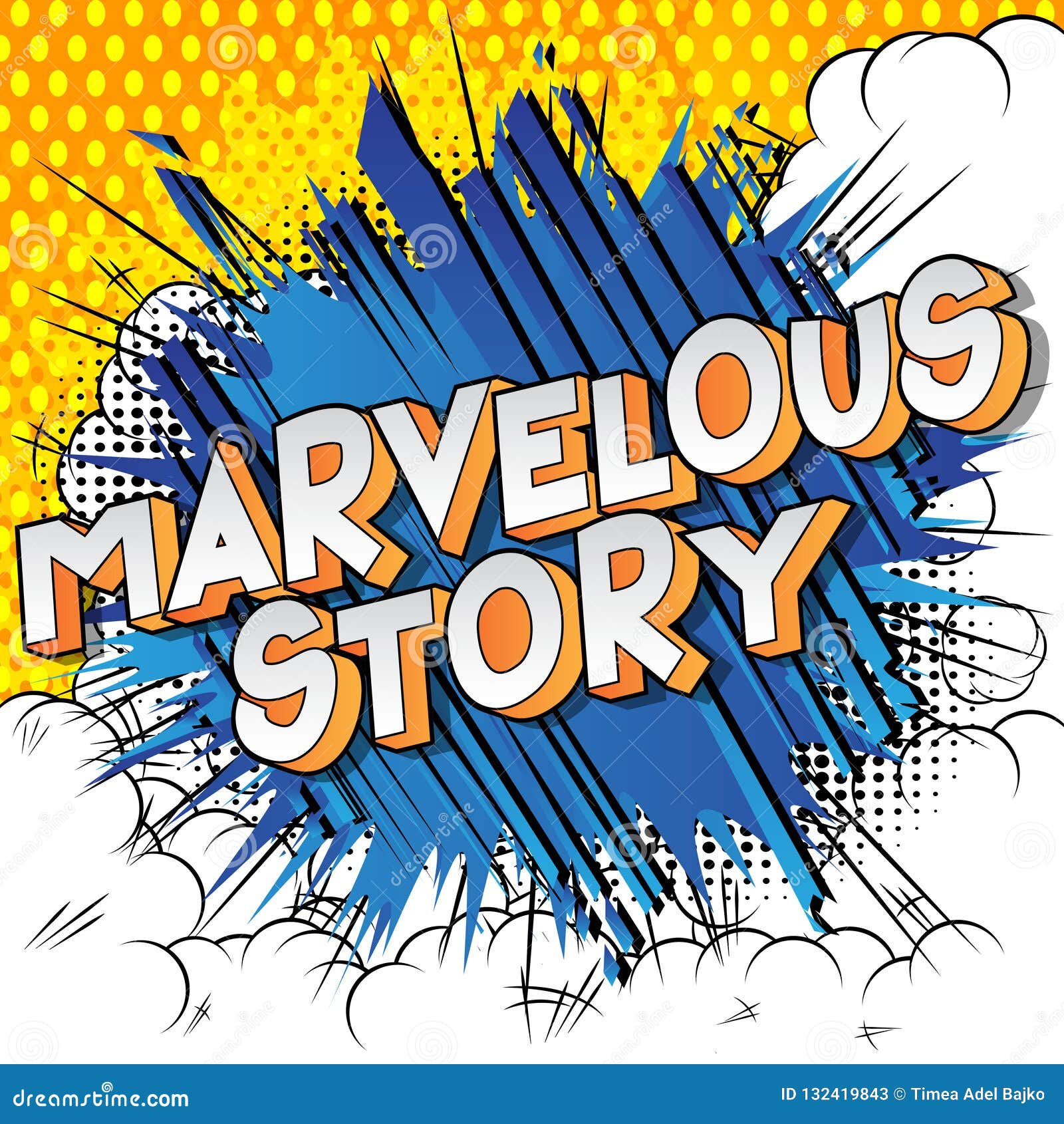 Marvelous Story - Comic Book Style Words Stock Illustration ...