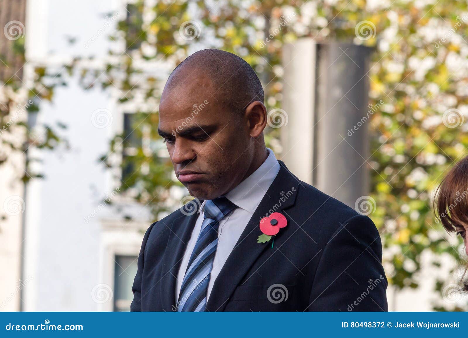 Marvin Rees Bristol Mayor on Remembrance Sunday D Editorial Photography ...