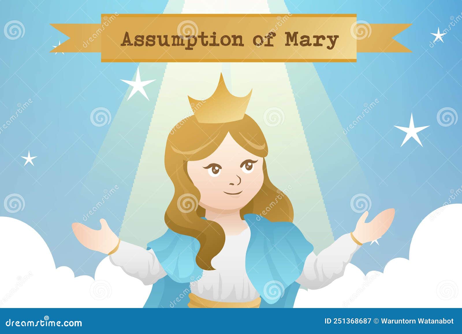 Mother Blessed Virgin Mary Protects The Earth And Hugs The Globe Mariae ...