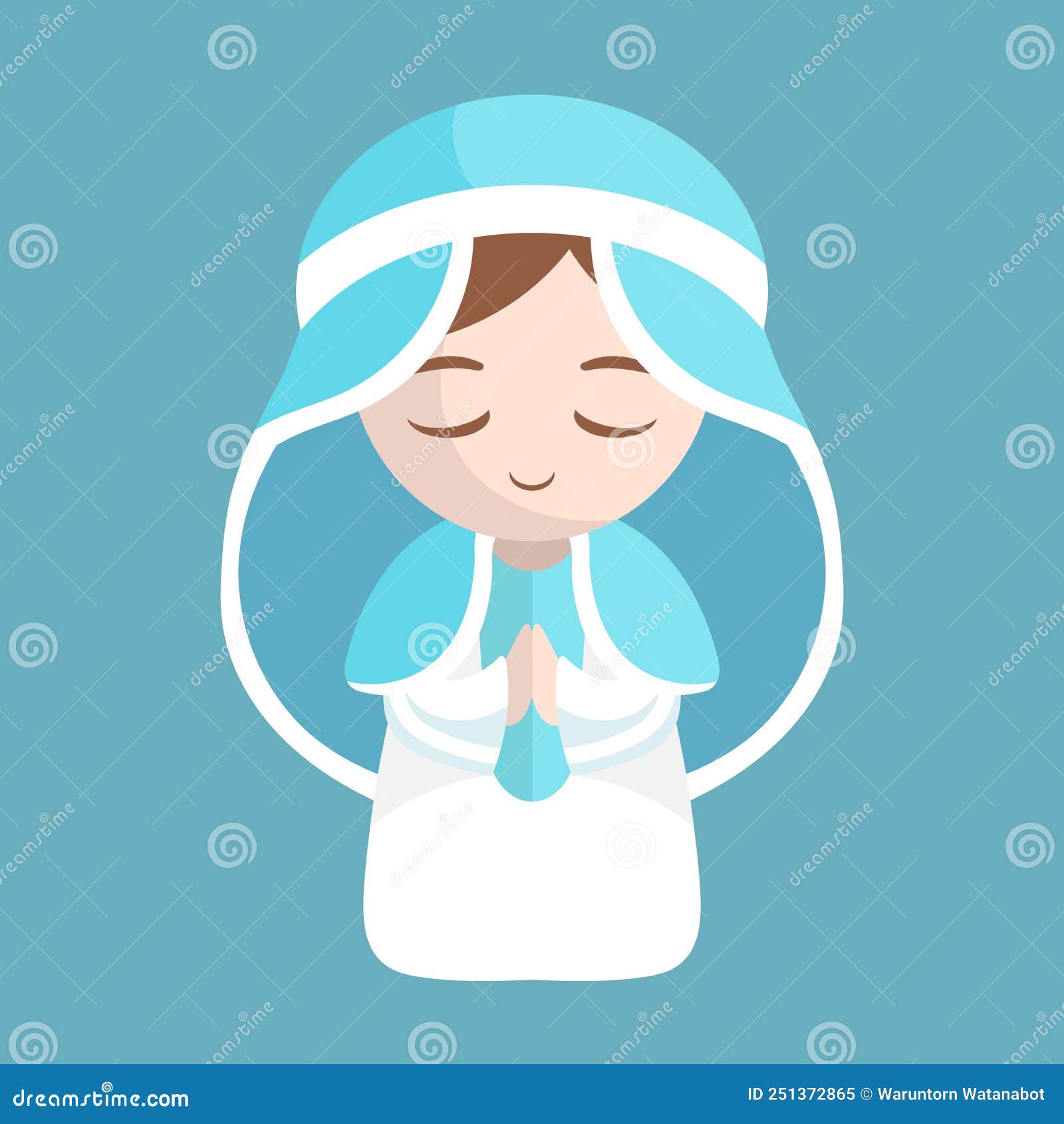 The Feast Of The Assumption Of The Virgin Mary Cute Cartoon ...