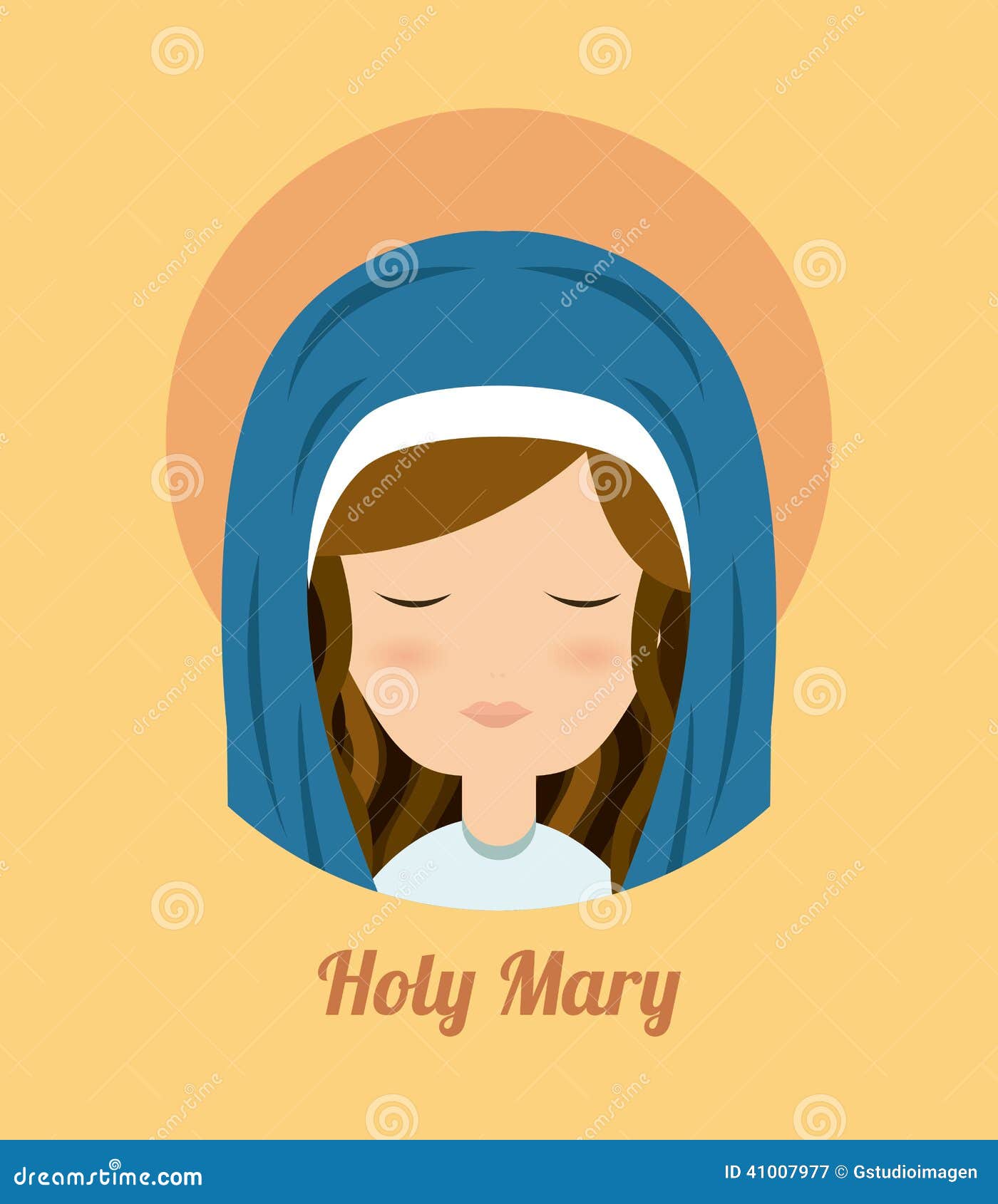 Mary design stock illustration. Illustration of prayer - 41007977