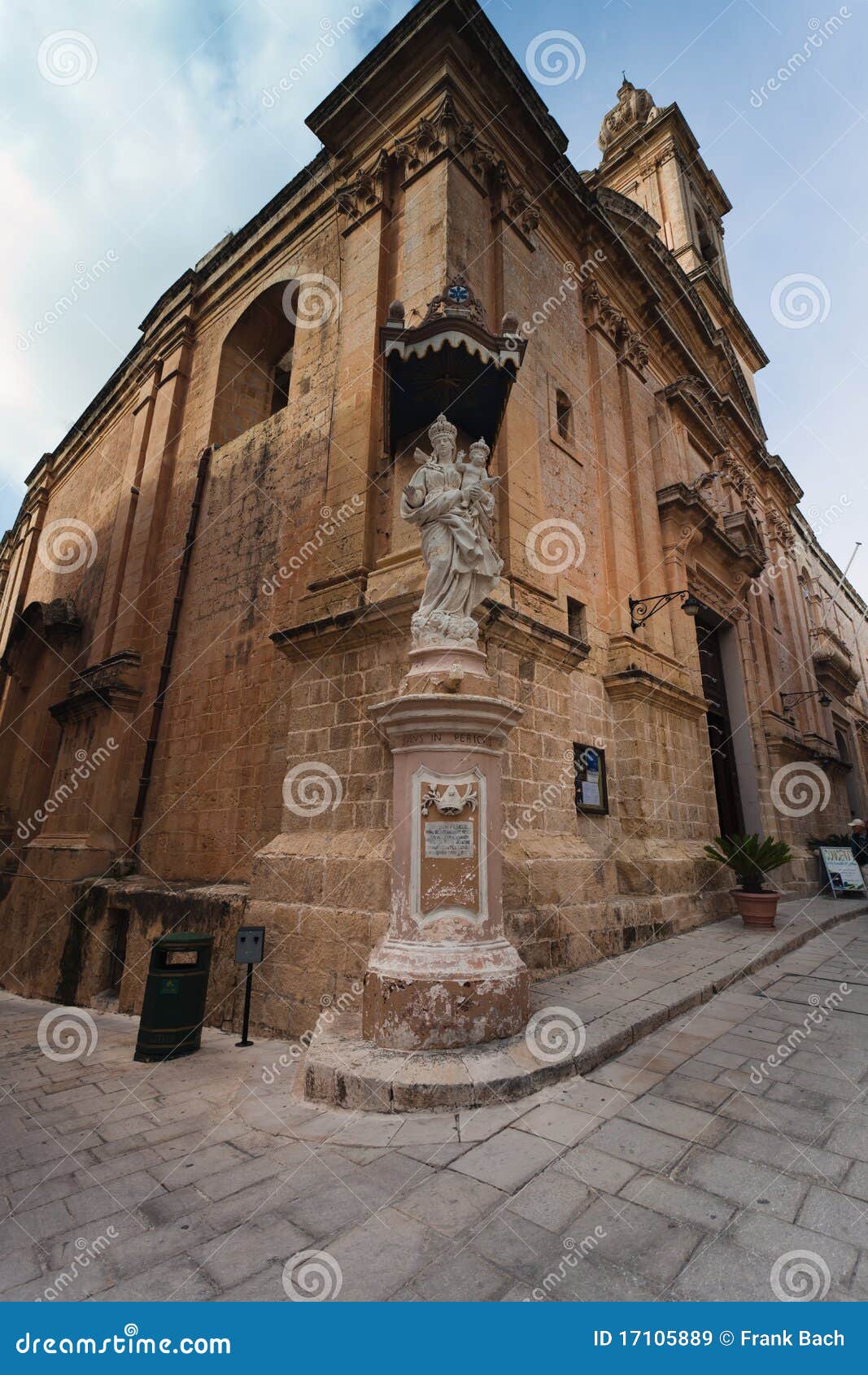 Mary and Jesus Staue, Mdina, Malta Stock Image - Image of wall, street ...