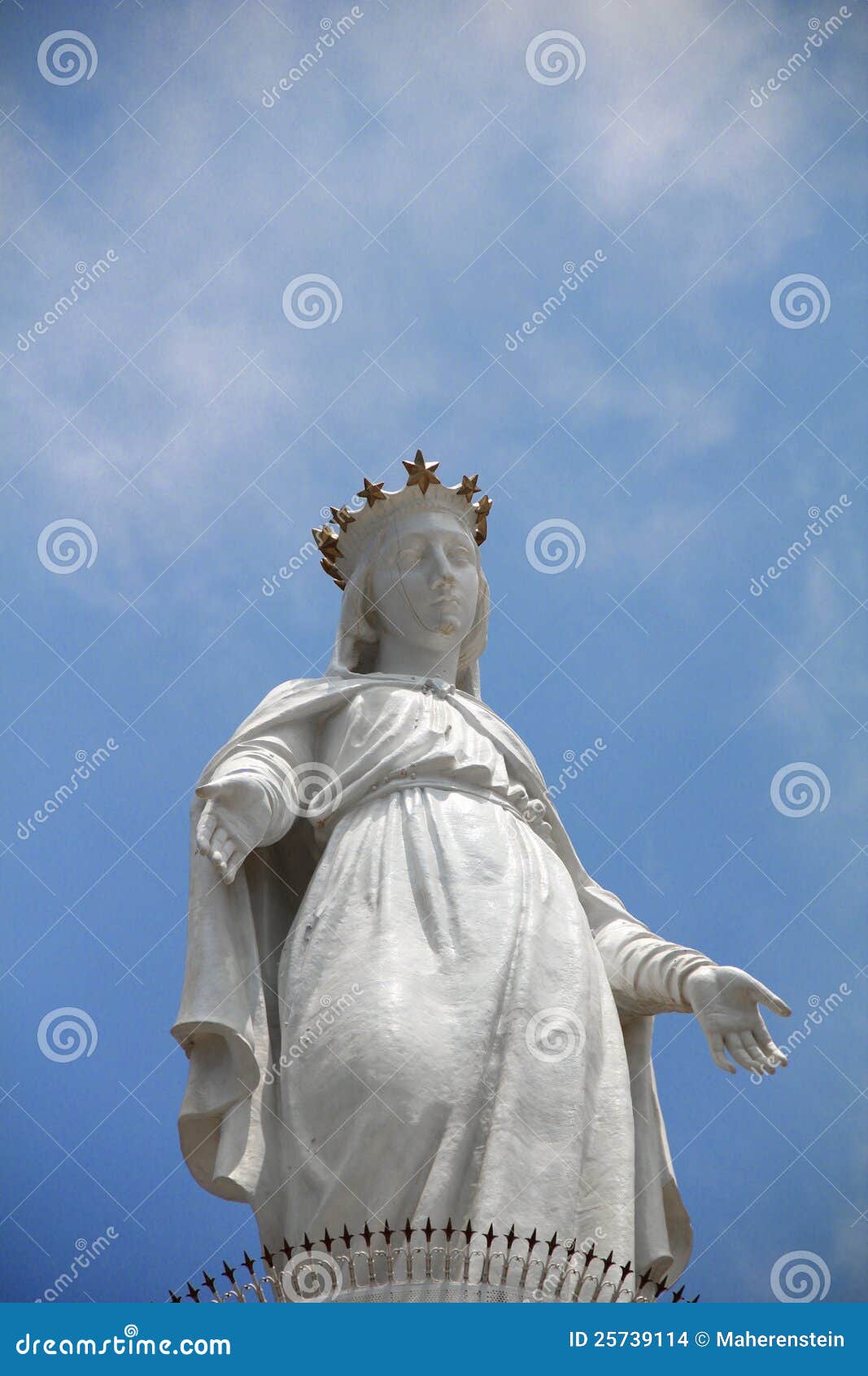 Mary open arms stock photo. Image of beirut, cross, christ - 25739114