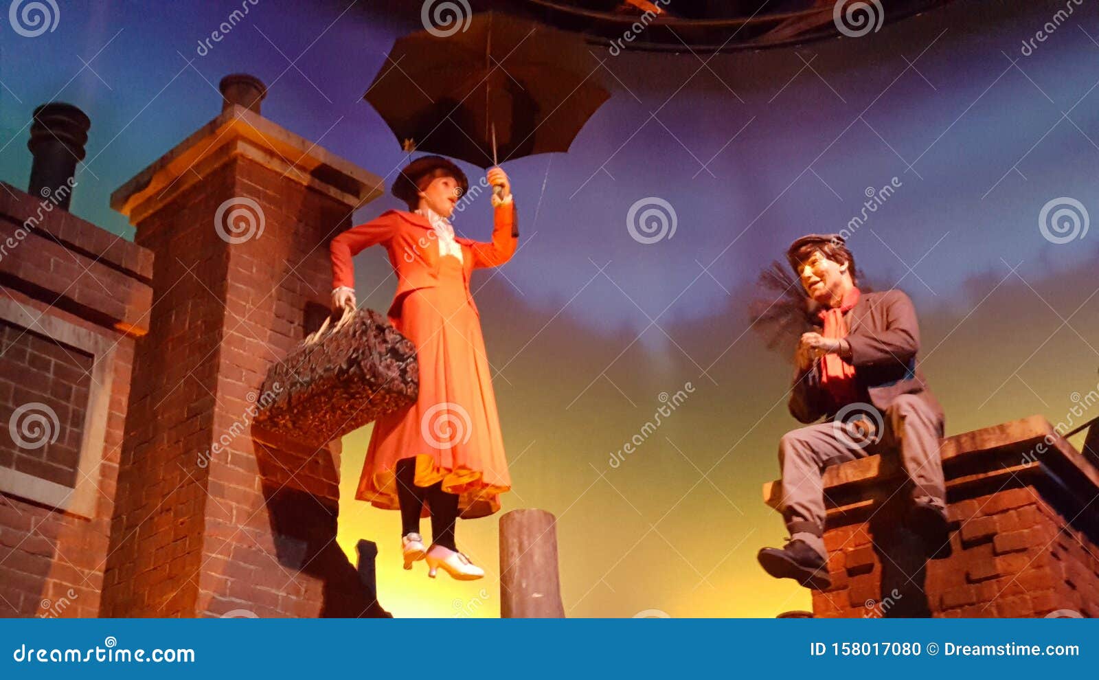 Mary Poppins Waving From The Balcony At Walt Disney World Railroad At ...
