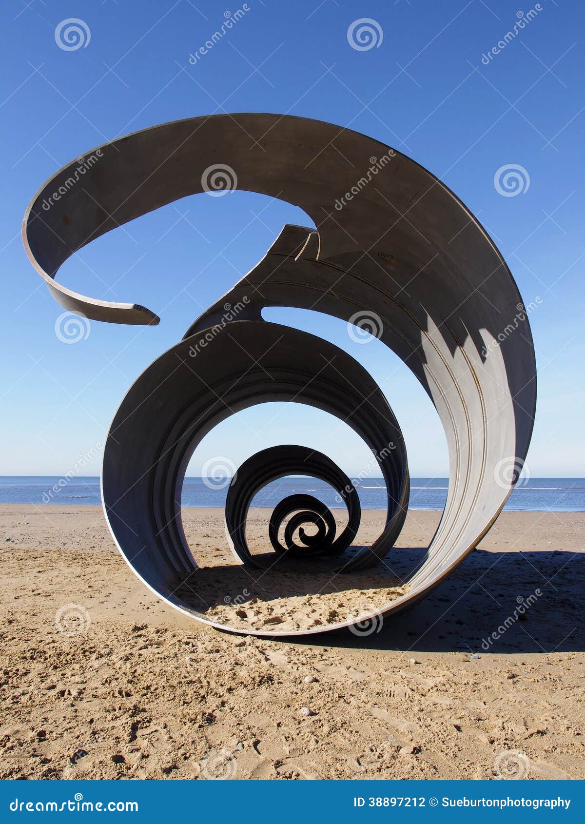 Mary S Shell, Cleveleys Beach Stock Photo - Image of beach, cleveleys ...