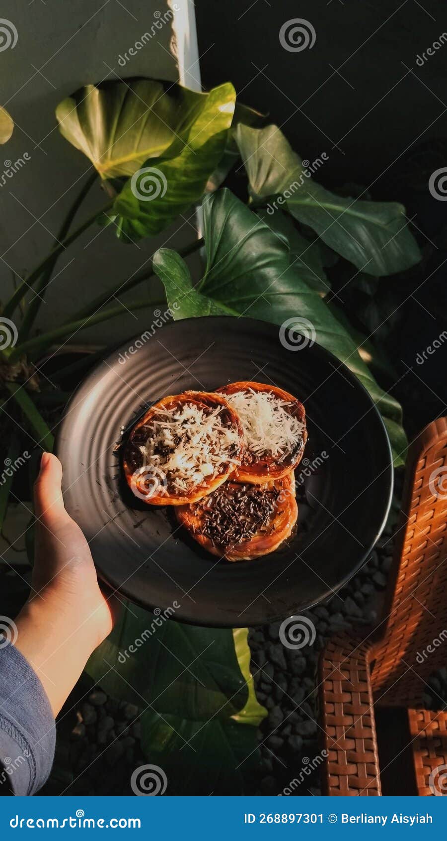 Maryam Bread with Cheese and Chocolate Stock Image - Image of produce ...