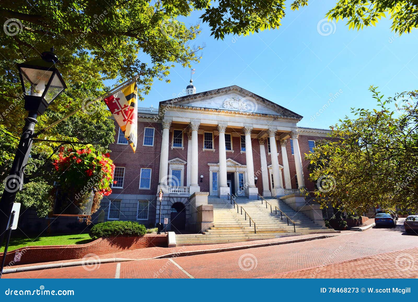 Maryland State Capital Building. Stock Image - Image of americana ...