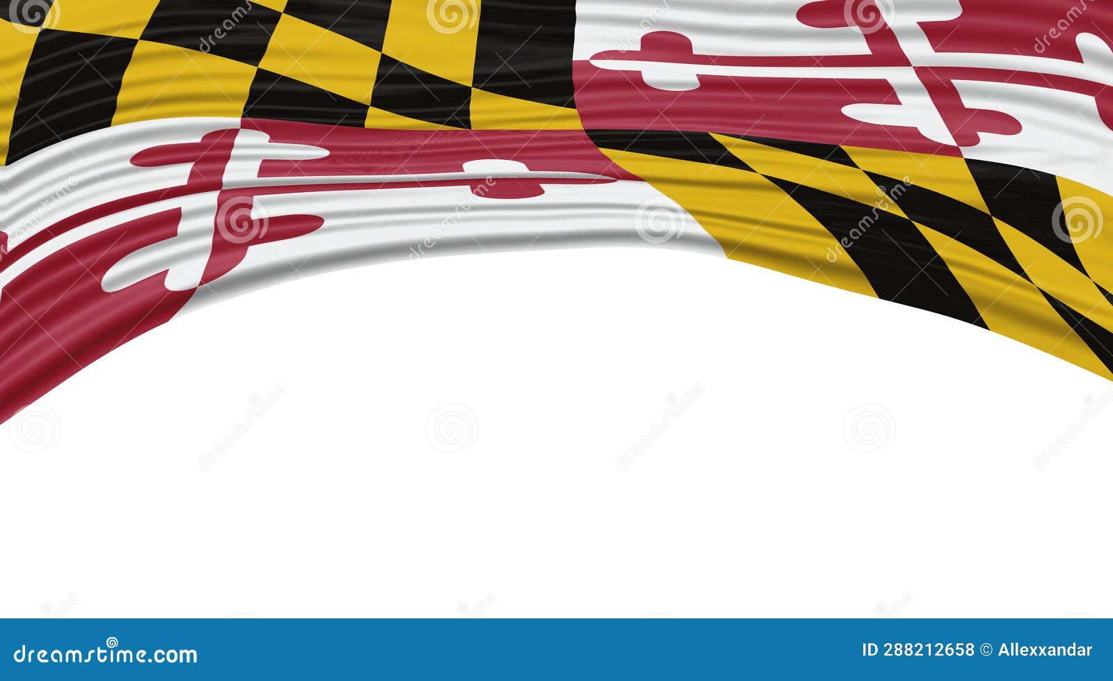 Maryland State Flag Wave, Maryland Flag Stock Illustration ...