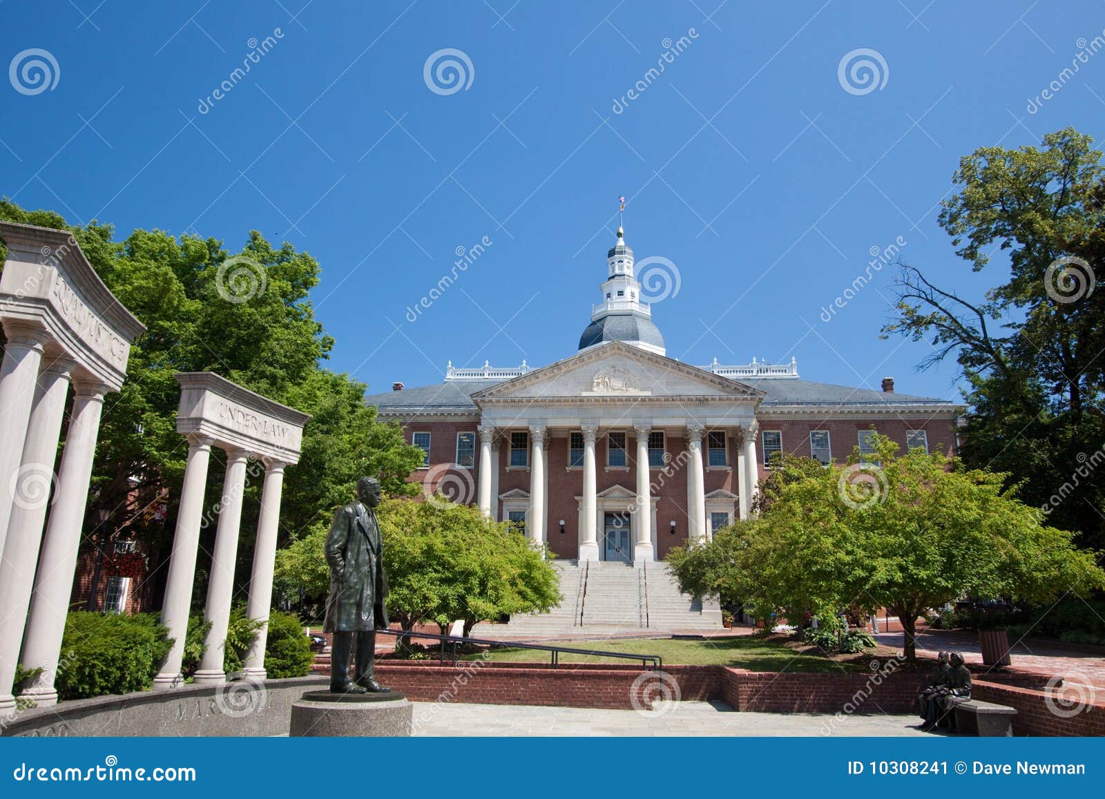Maryland State House, Annapolis Stock Image - Image of outside ...