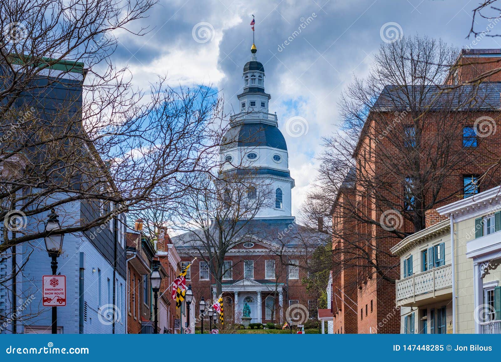 The Maryland State House, in Annapolis, Maryland Editorial Image ...