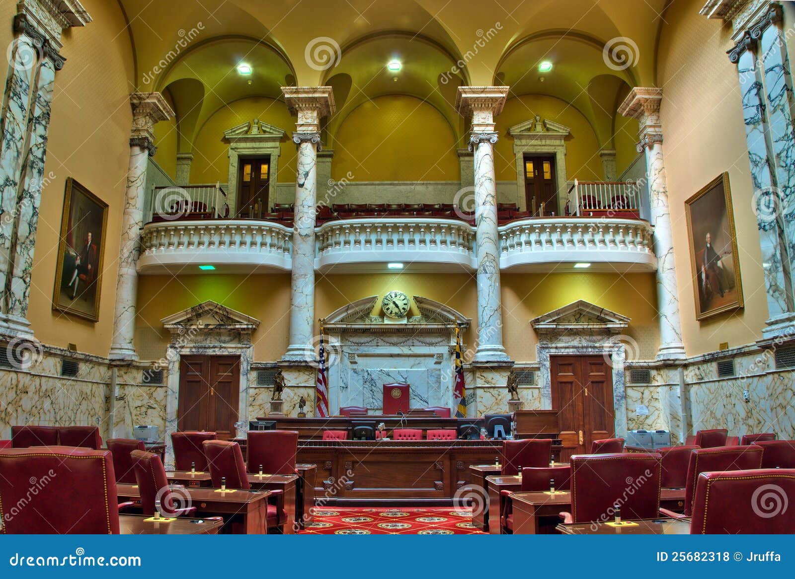 Maryland State Senate Chamber in Annapolis Editorial Stock Photo ...