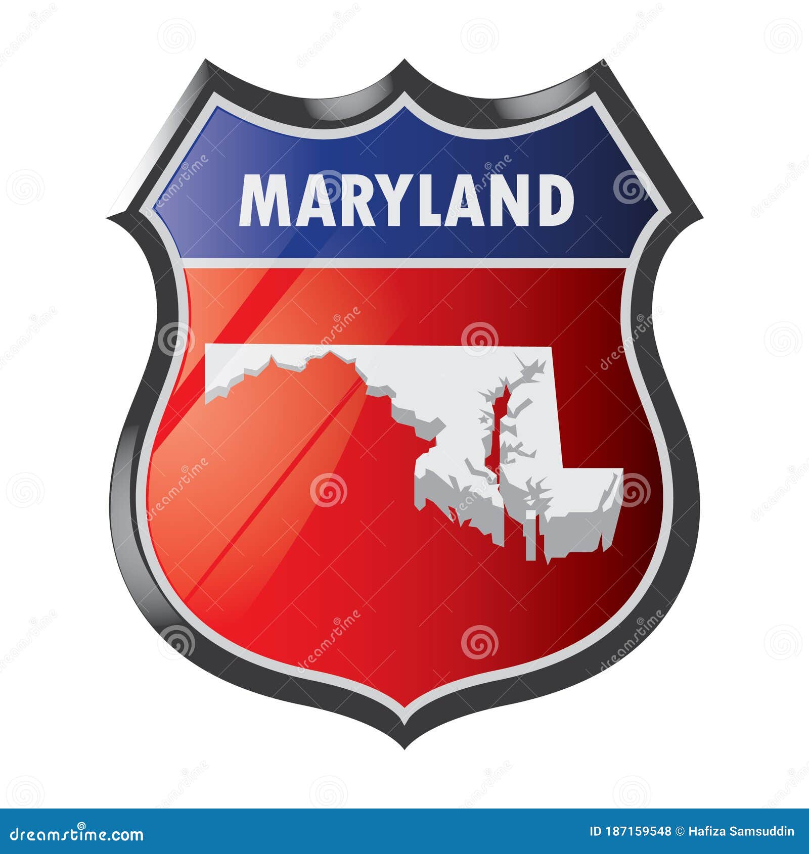 Maryland State Shield. Vector Illustration Decorative Design Stock ...
