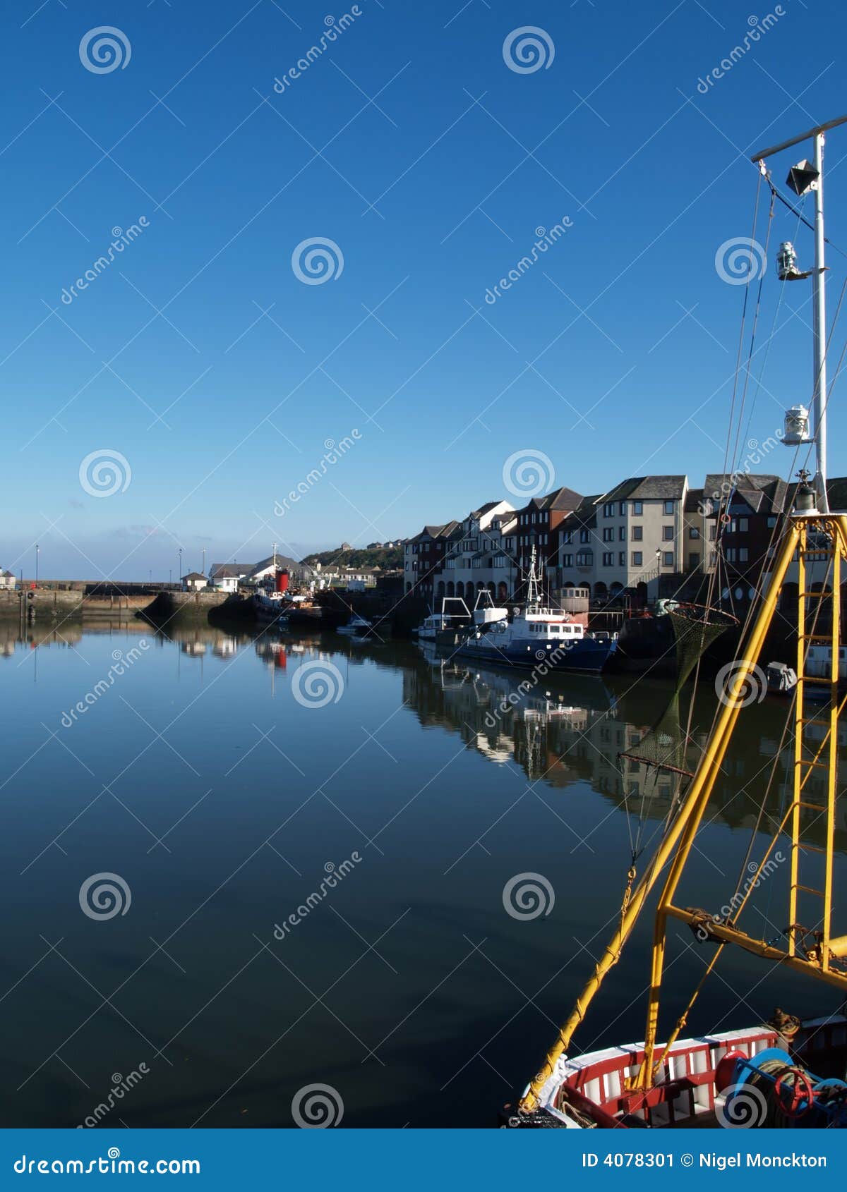 Maryport harbour stock image. Image of calm, marina, harbour - 4078301