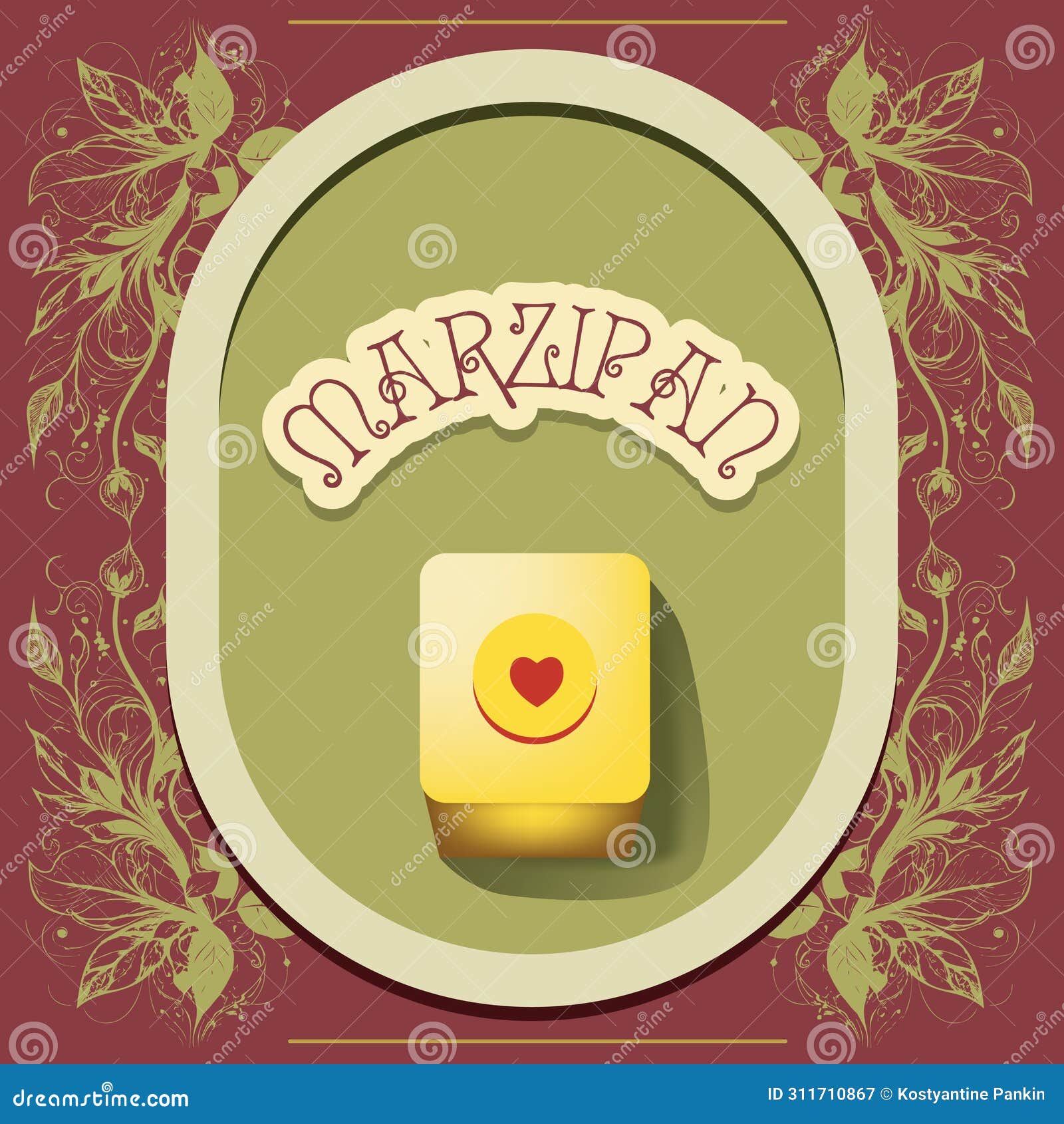 Marzipan Banner Cartoon Vector | CartoonDealer.com #311710867