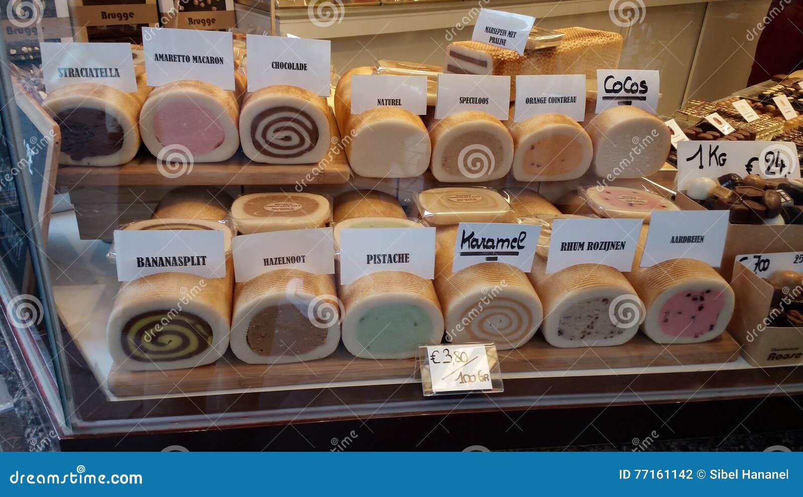 Marzipan Brugge stock photo. Image of belgium, slice - 77161142