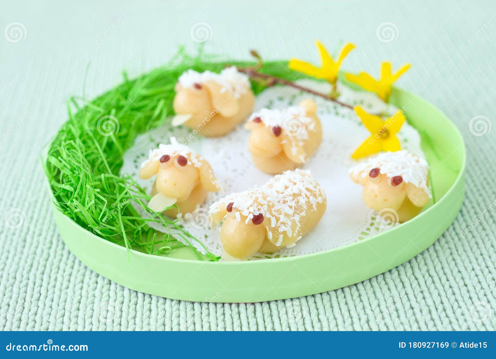 Marzipan lambs stock image. Image of decoration, homemade - 180927169