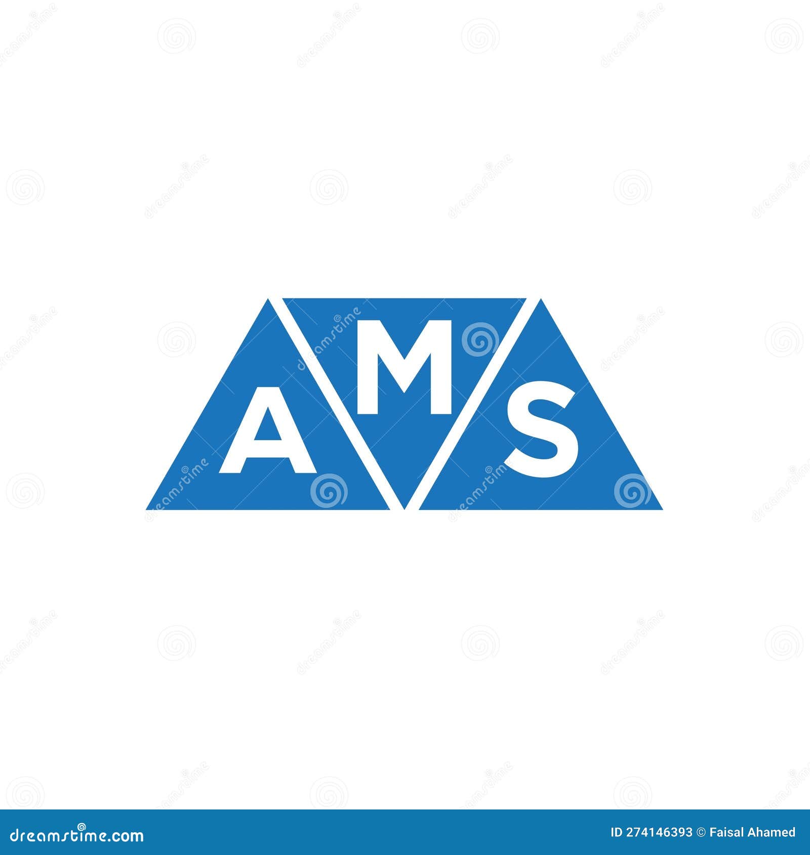 MAS Abstract Initial Logo Design on White Background. MAS Creative ...