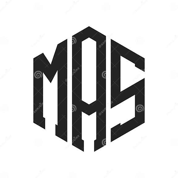 MAS Logo Design. Initial Letter MAS Monogram Logo Using Hexagon Shape ...