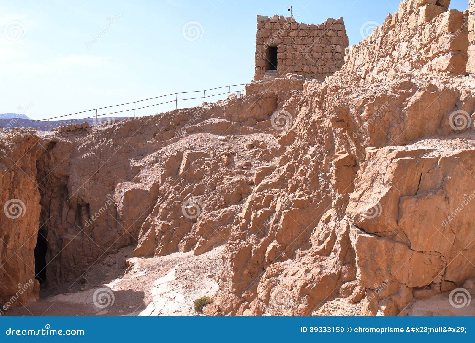 Masada Fortification Ruins - Israel Stock Image - Image of ruins ...