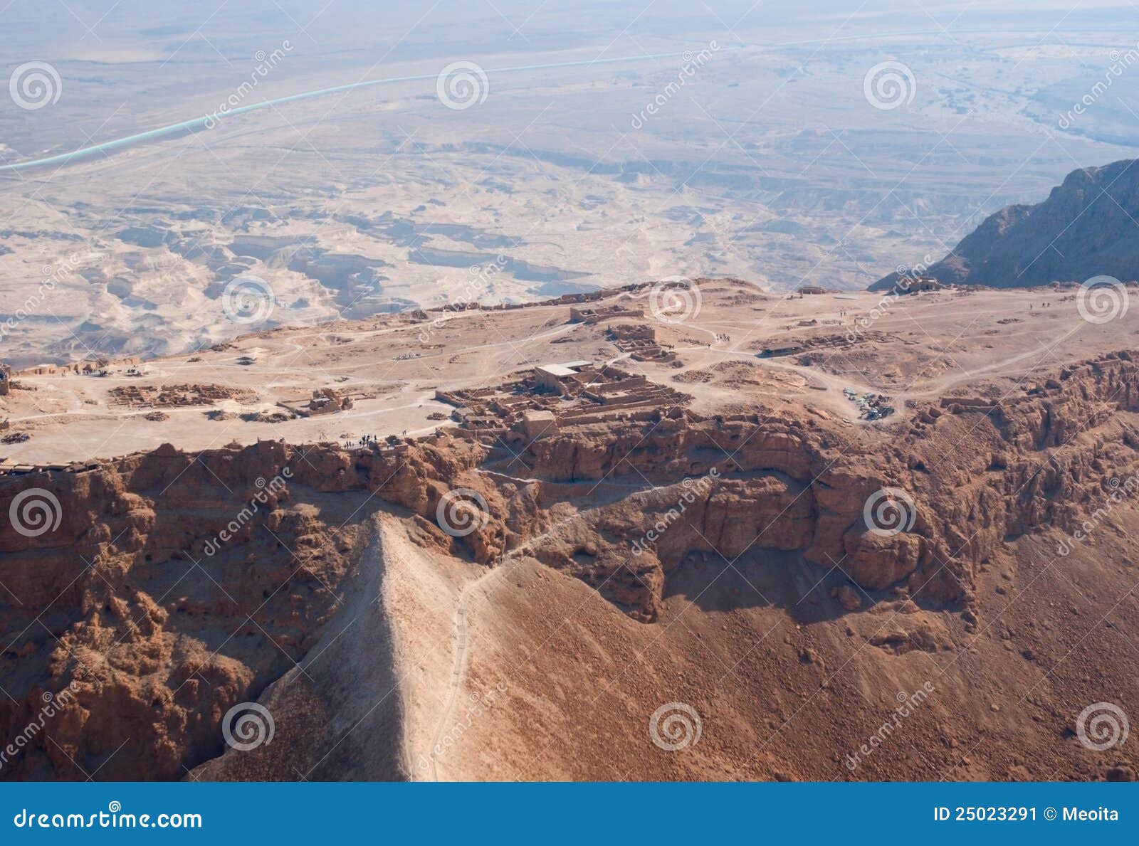 Masada fortress stock image. Image of mountain, complex - 25023291