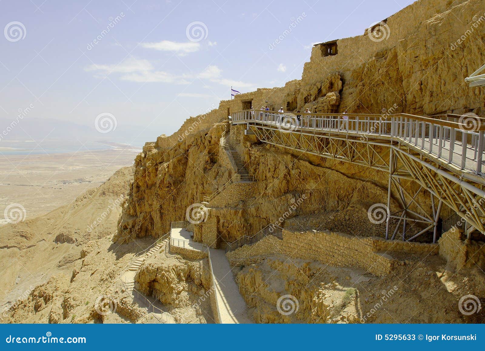 Masada fortress stock image. Image of height, desert, ancient - 5295633
