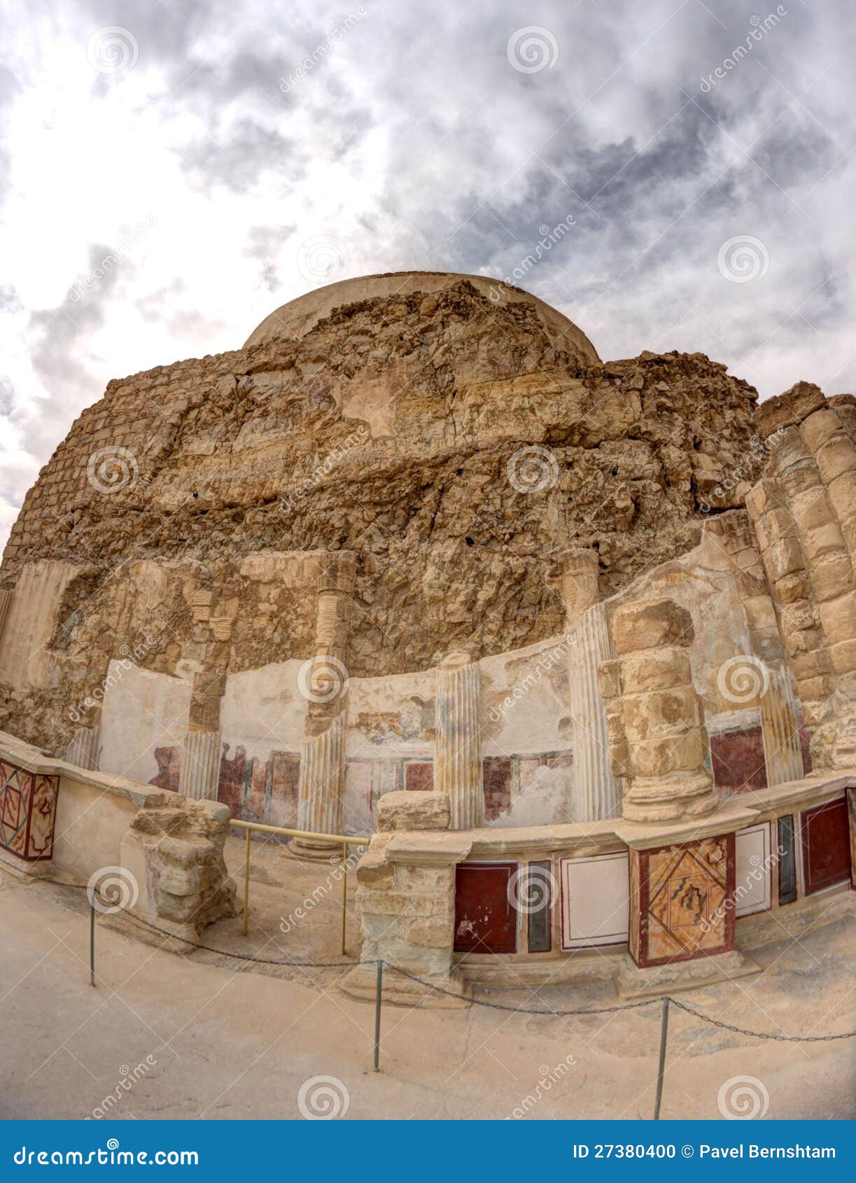 Masada Fortress and King Herod S Palace Stock Photo - Image of tourist ...