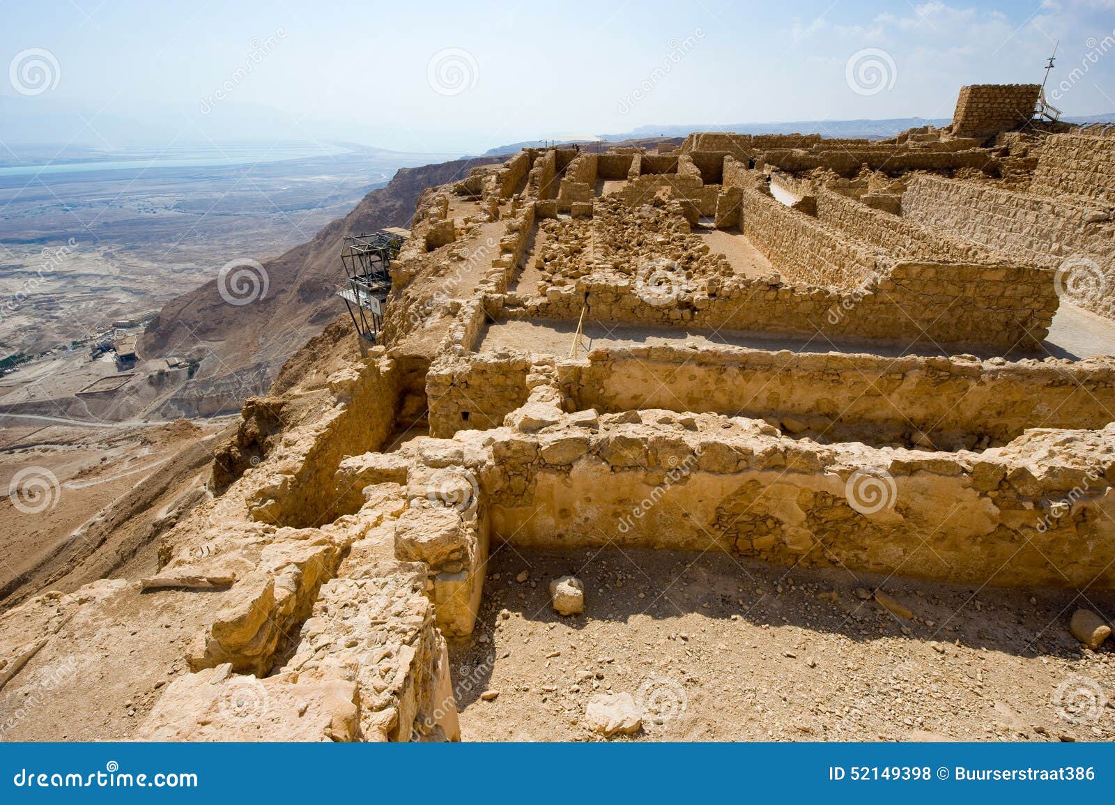 Masada in Israel stock photo. Image of middle, architecture - 52149398