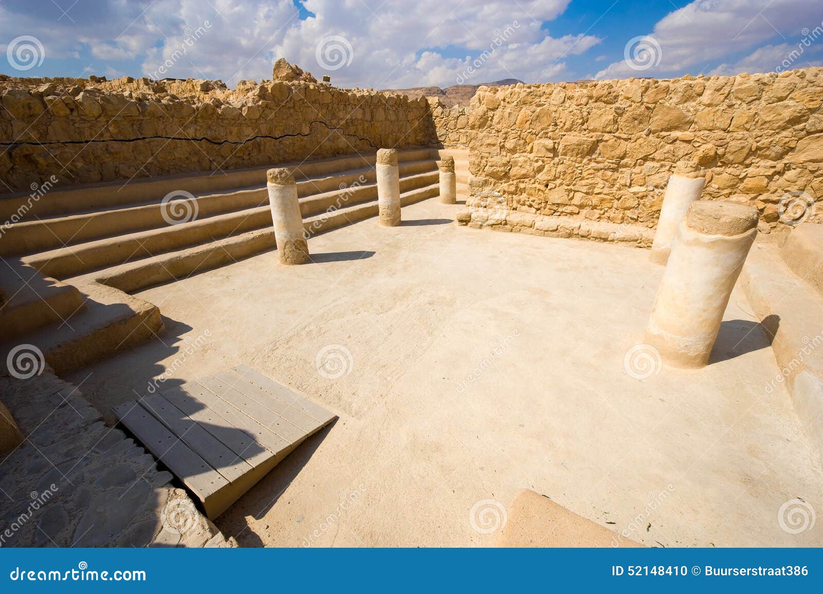 Masada in Israel stock photo. Image of monument, ruin - 52148410